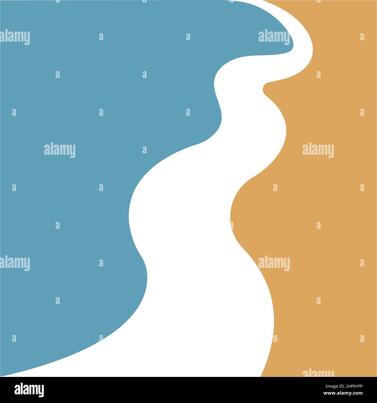 River icon logo flat design template Stock Vector Image & Art - Alamy