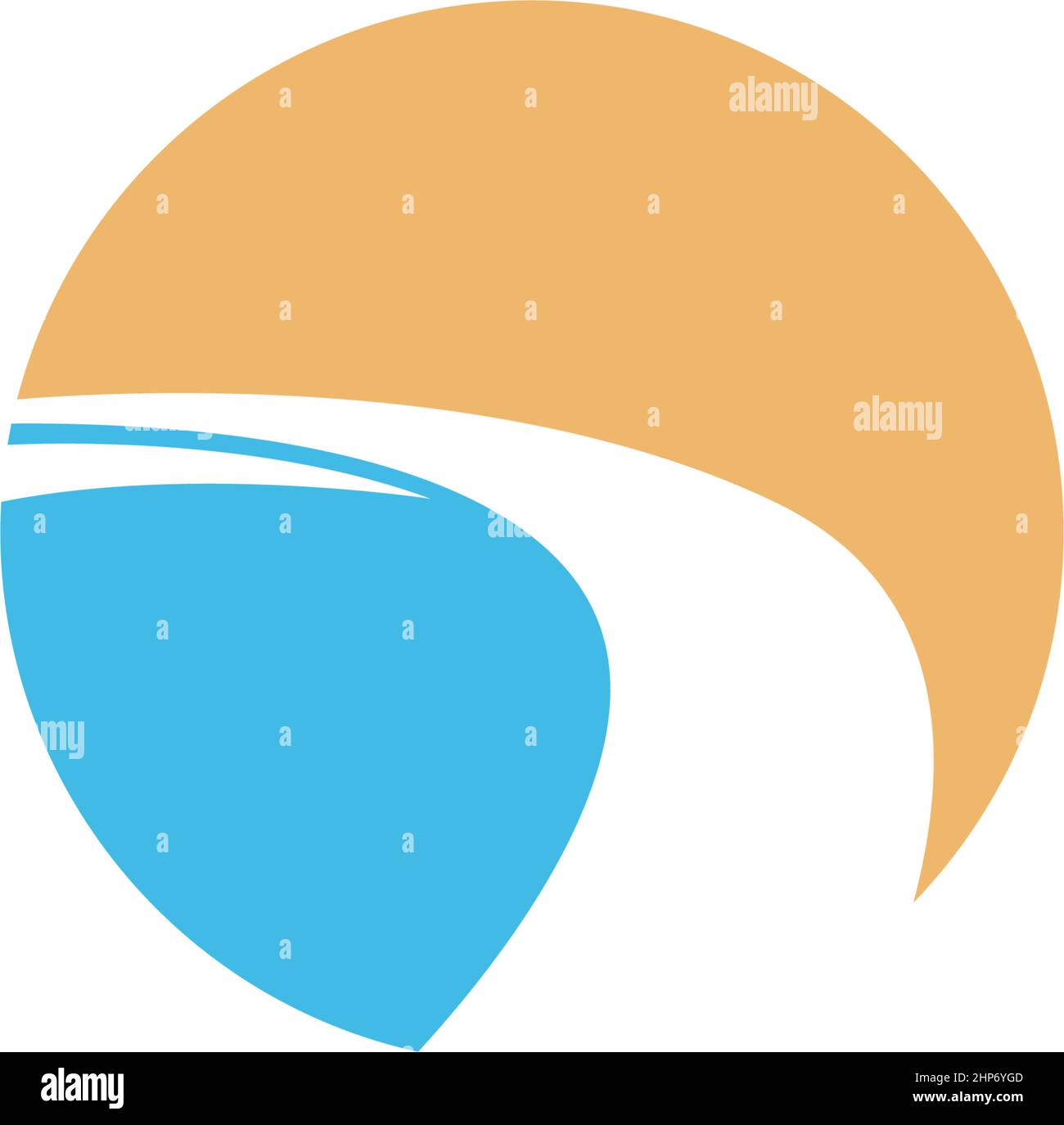 River icon logo flat design template Stock Vector Image & Art - Alamy