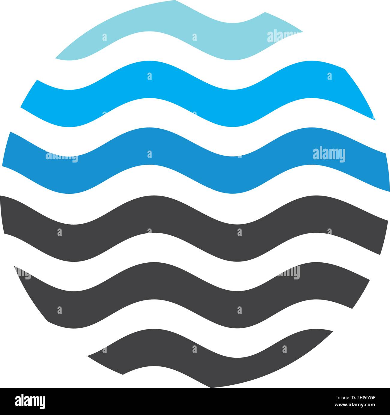 Wave symbol Cut Out Stock Images & Pictures - Alamy