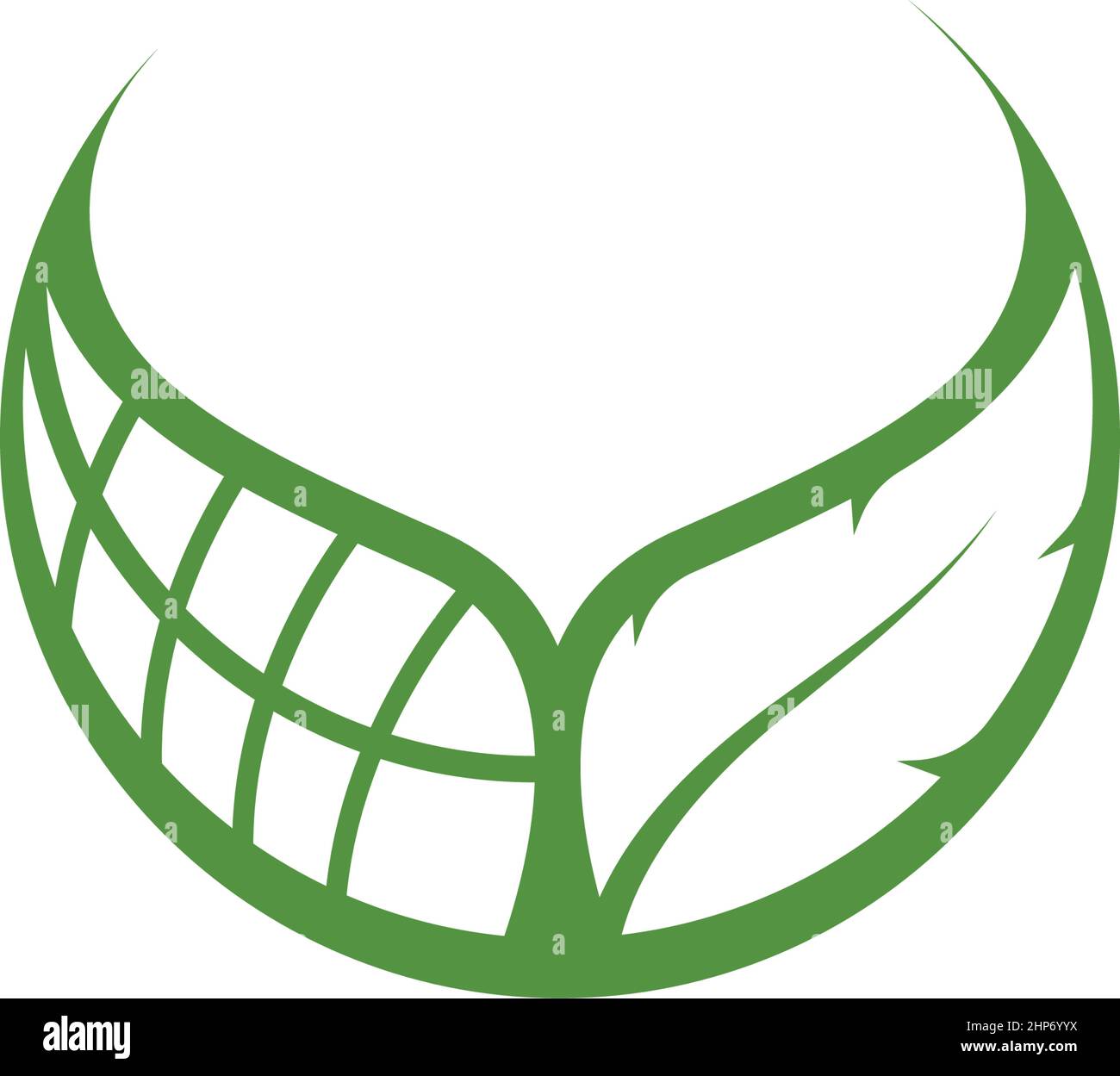 abstract green leaf ecology nature element vector Stock Vector Image ...