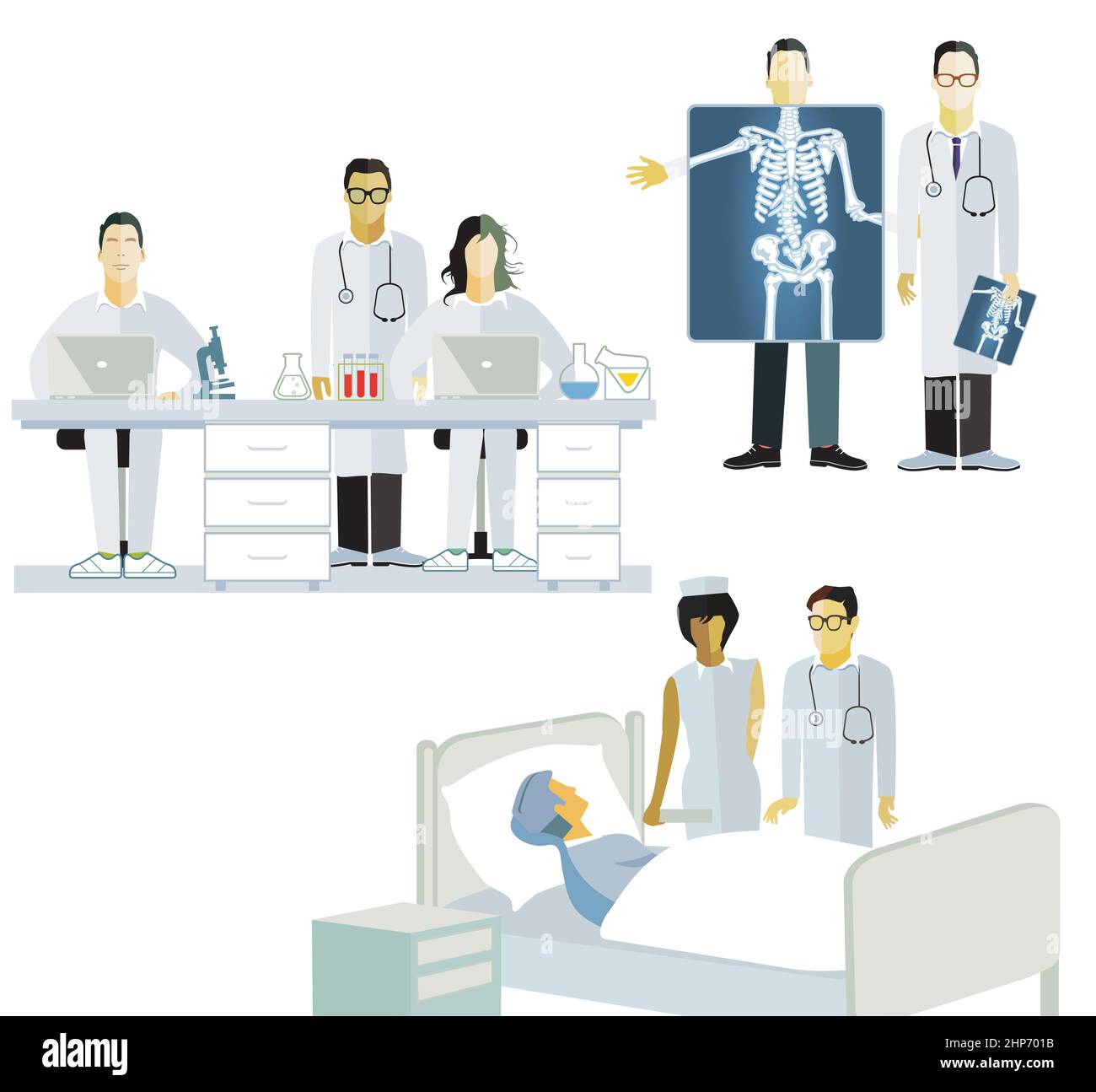Medical consultation in hospital Stock Vector Images - Alamy