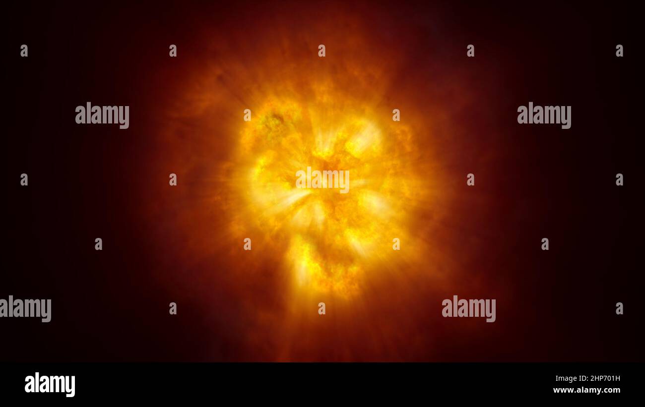 fire flame explosion in space, abstract illustration Stock Photo - Alamy