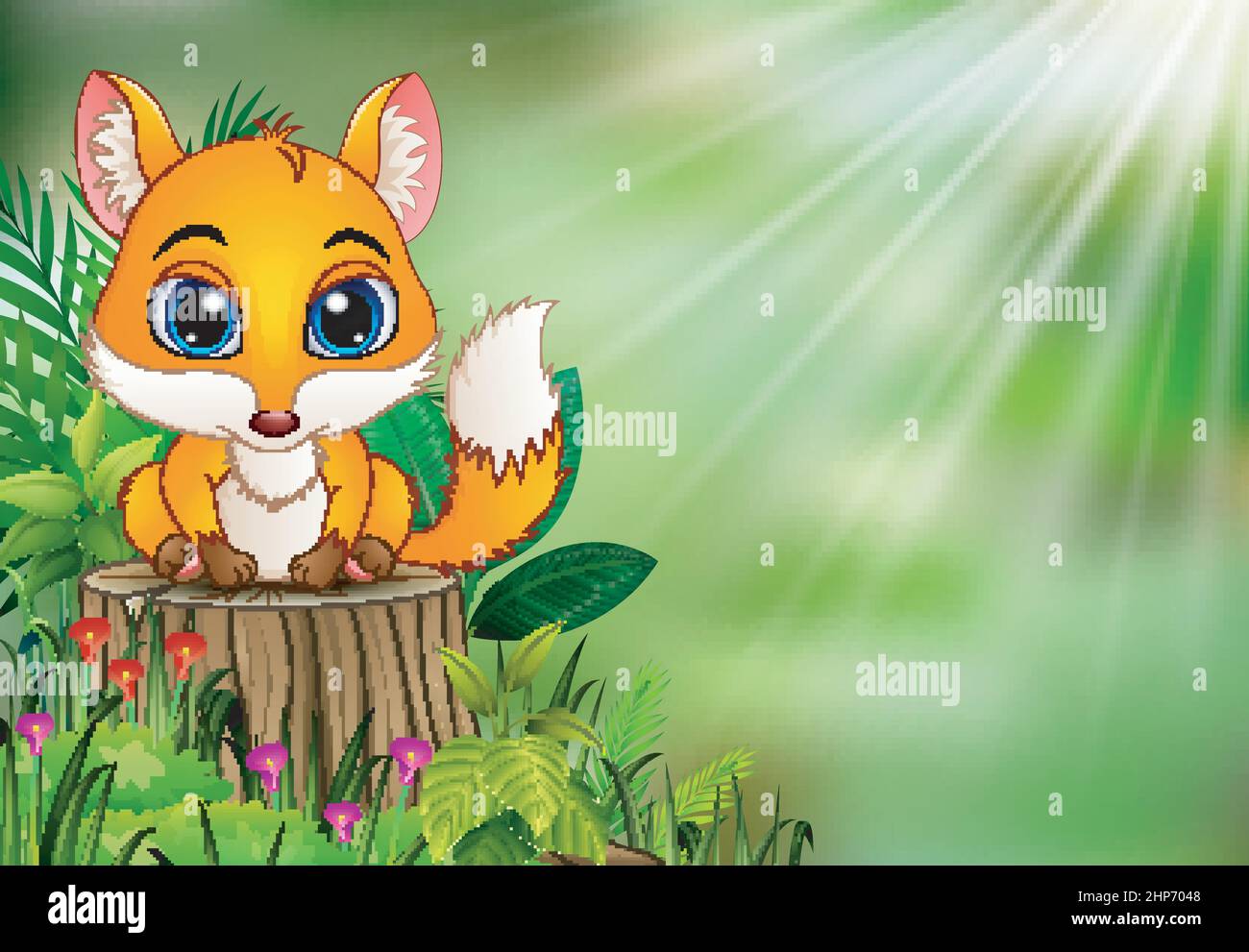 Big fox Stock Vector Images - Alamy