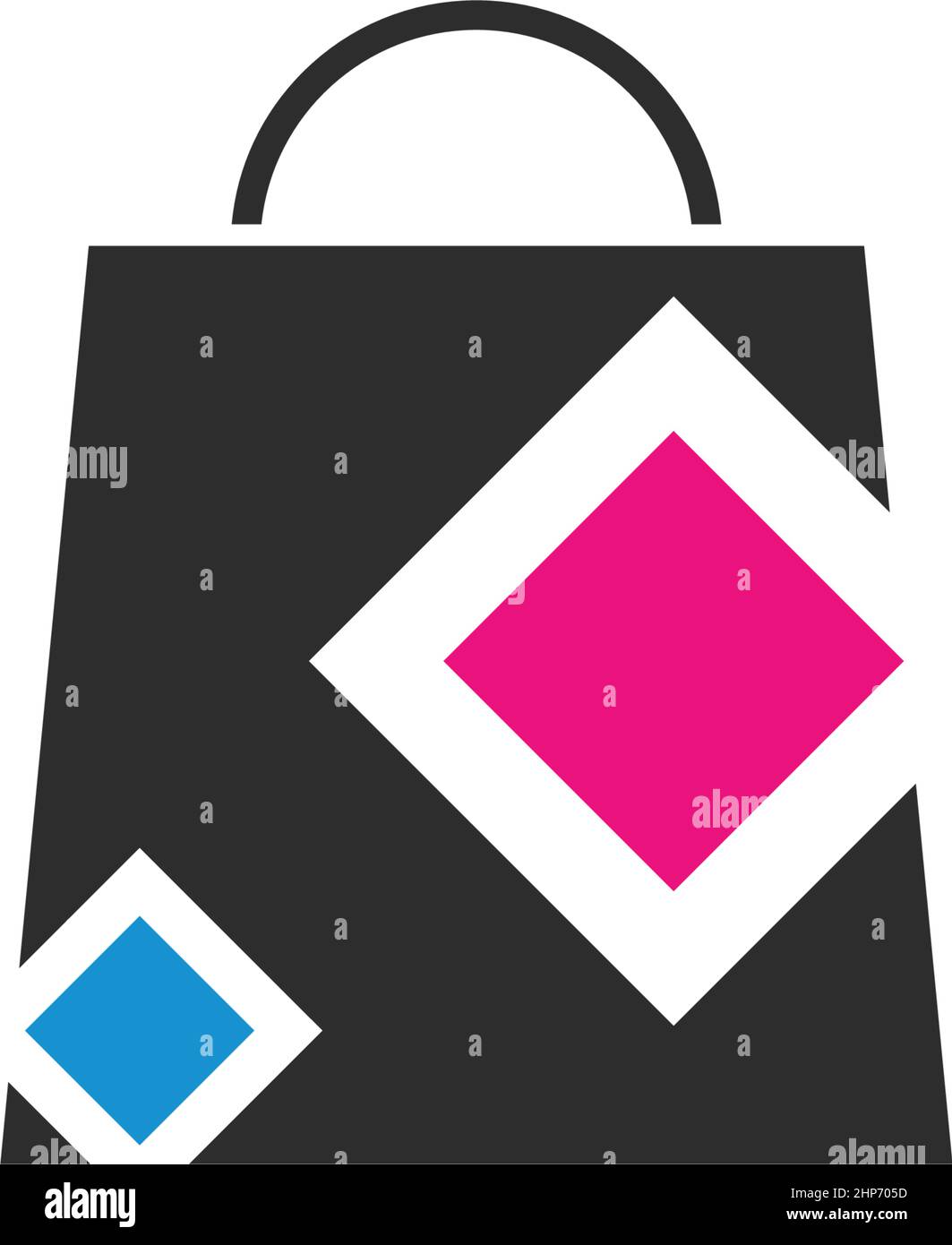 Shopping bag icon Stock Vector Images - Alamy