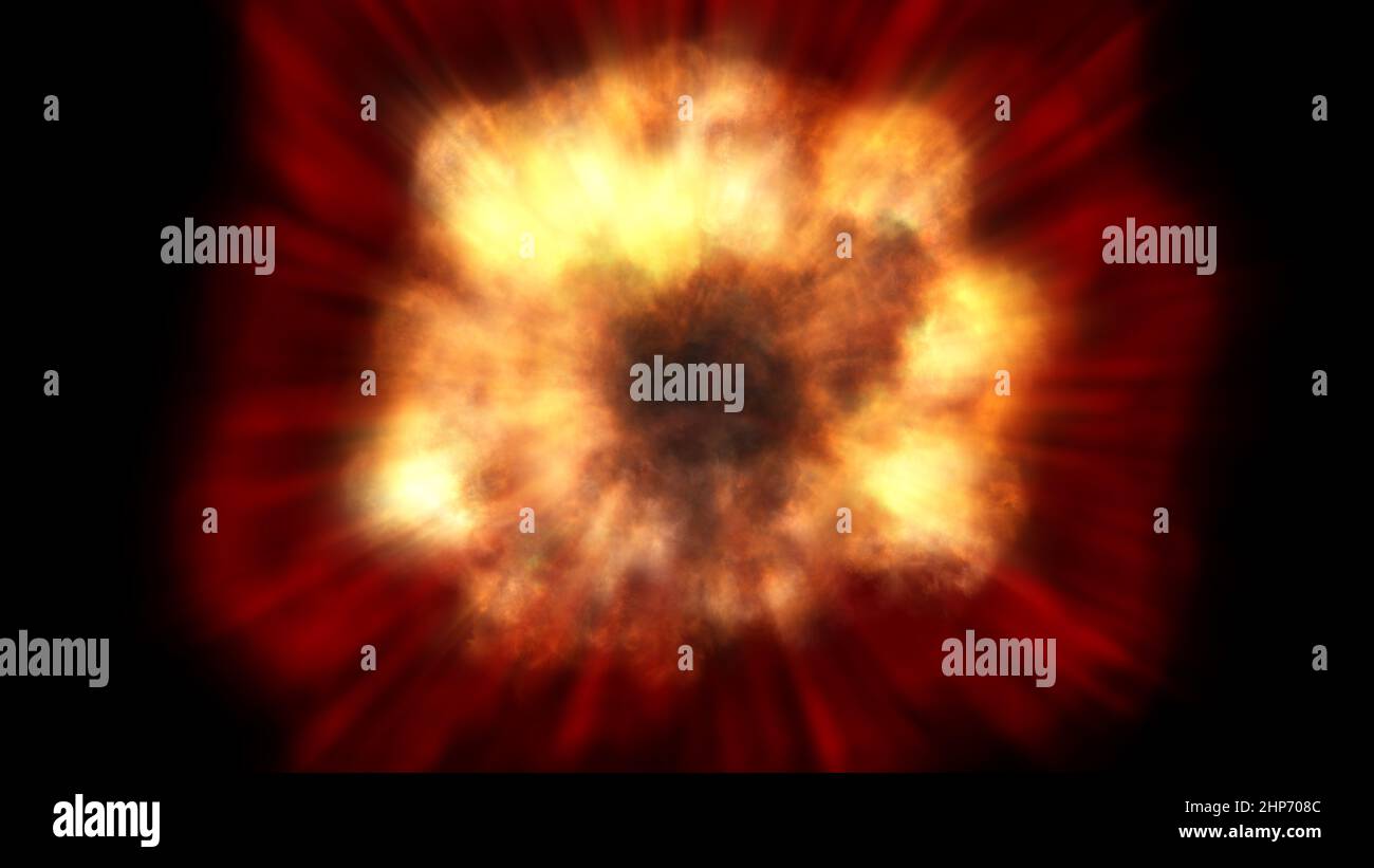 fire flame explosion in space, abstract illustration Stock Photo - Alamy