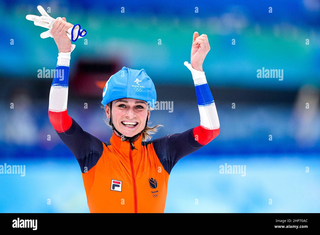 BEIJING, CHINA - FEBRUARY 19: Irene Schouten of the Netherlands ...