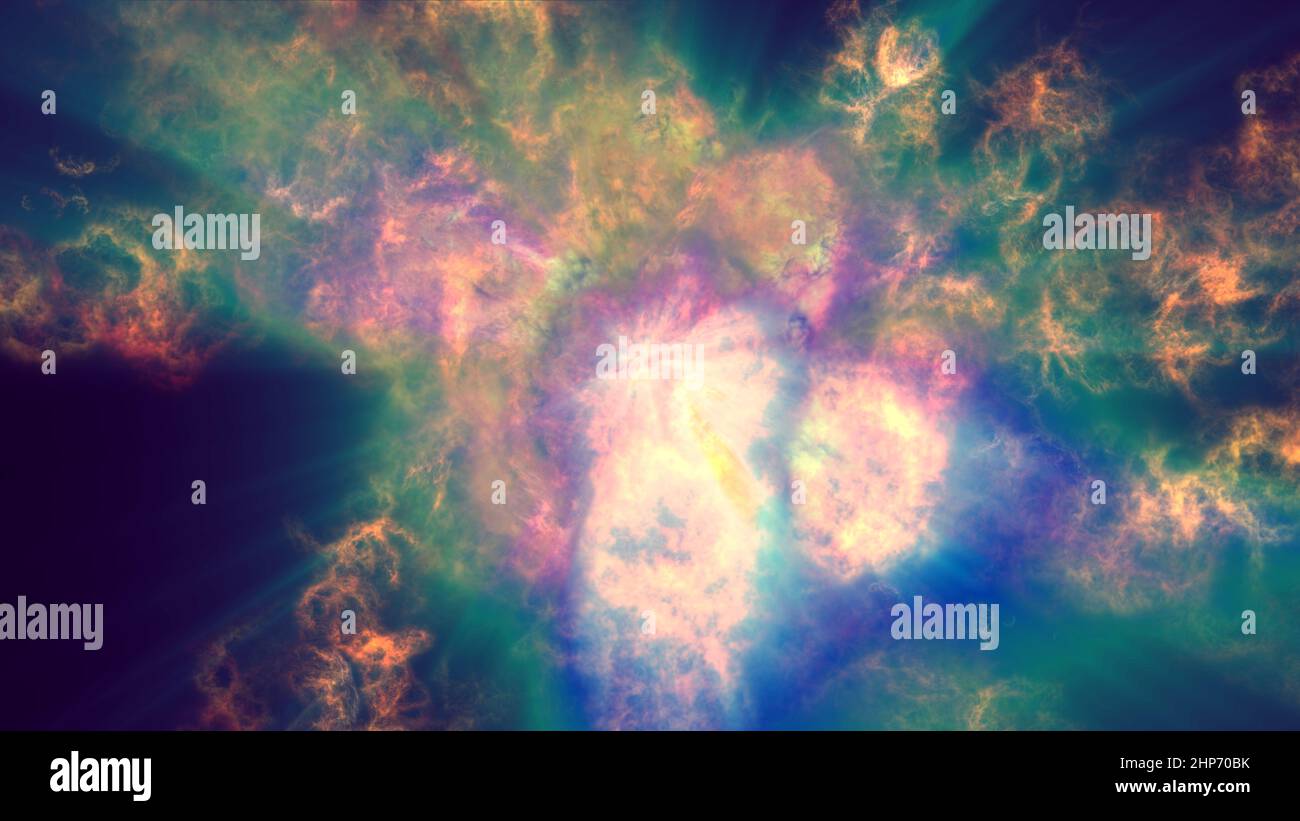 fire flame explosion in space, abstract illustration Stock Photo - Alamy