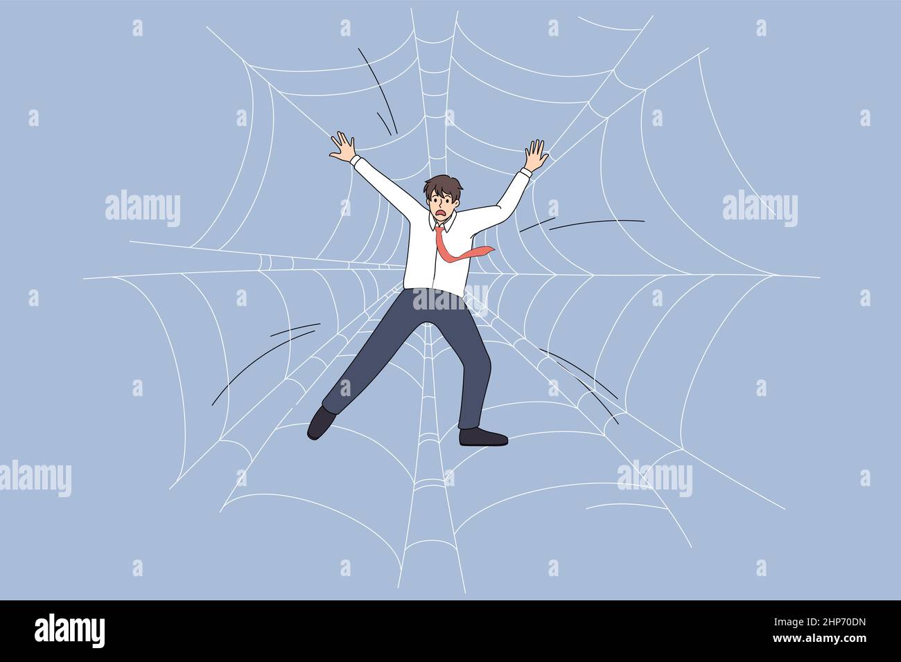 Business people trapped in Stock Vector Images - Alamy