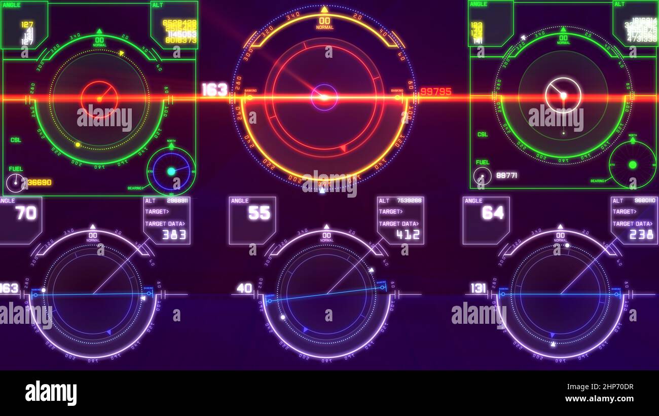 flight control panel instrument navigation light illustration Stock ...