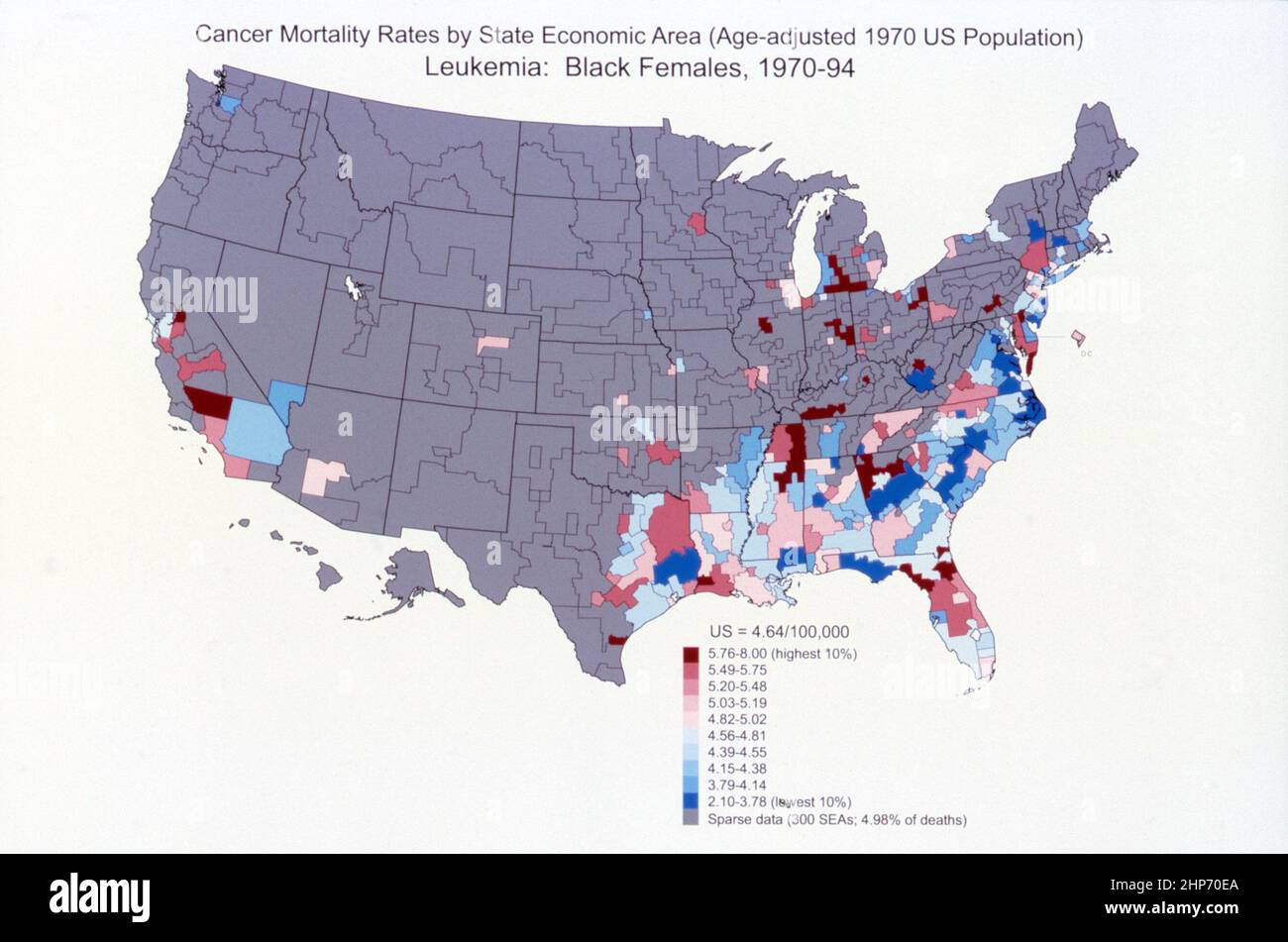 Cancer mortality map hi-res stock photography and images - Alamy
