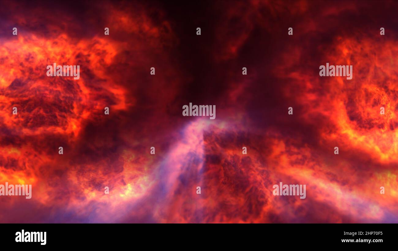 fire flame explosion in space, abstract illustration Stock Photo - Alamy