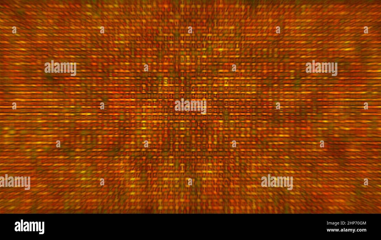Abstract background, digital data matrix, illustration render Stock ...