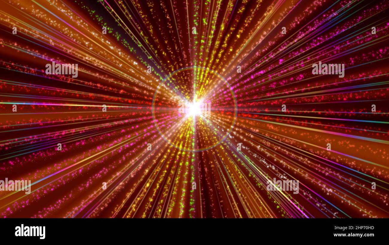 particle laser light color ray illustration render Stock Photo - Alamy