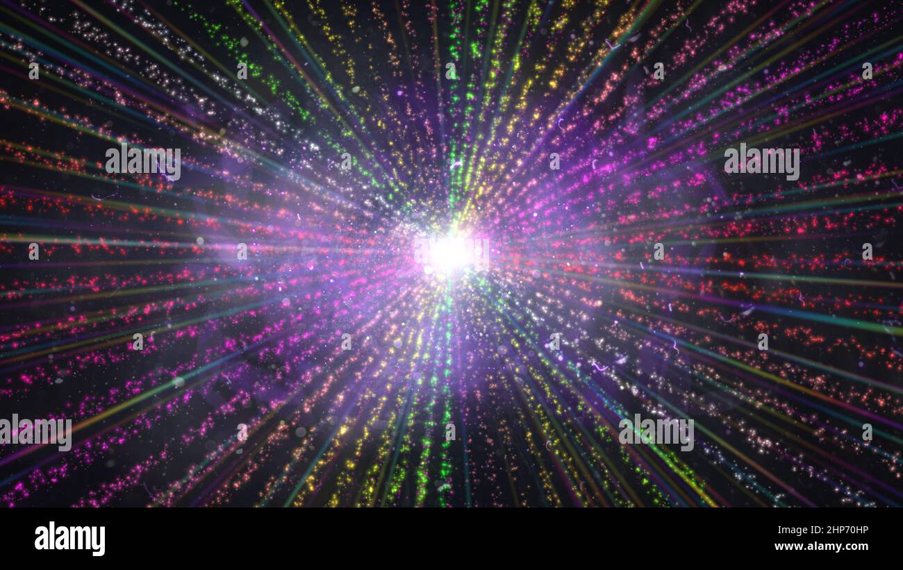 particle laser light color ray illustration render Stock Photo - Alamy