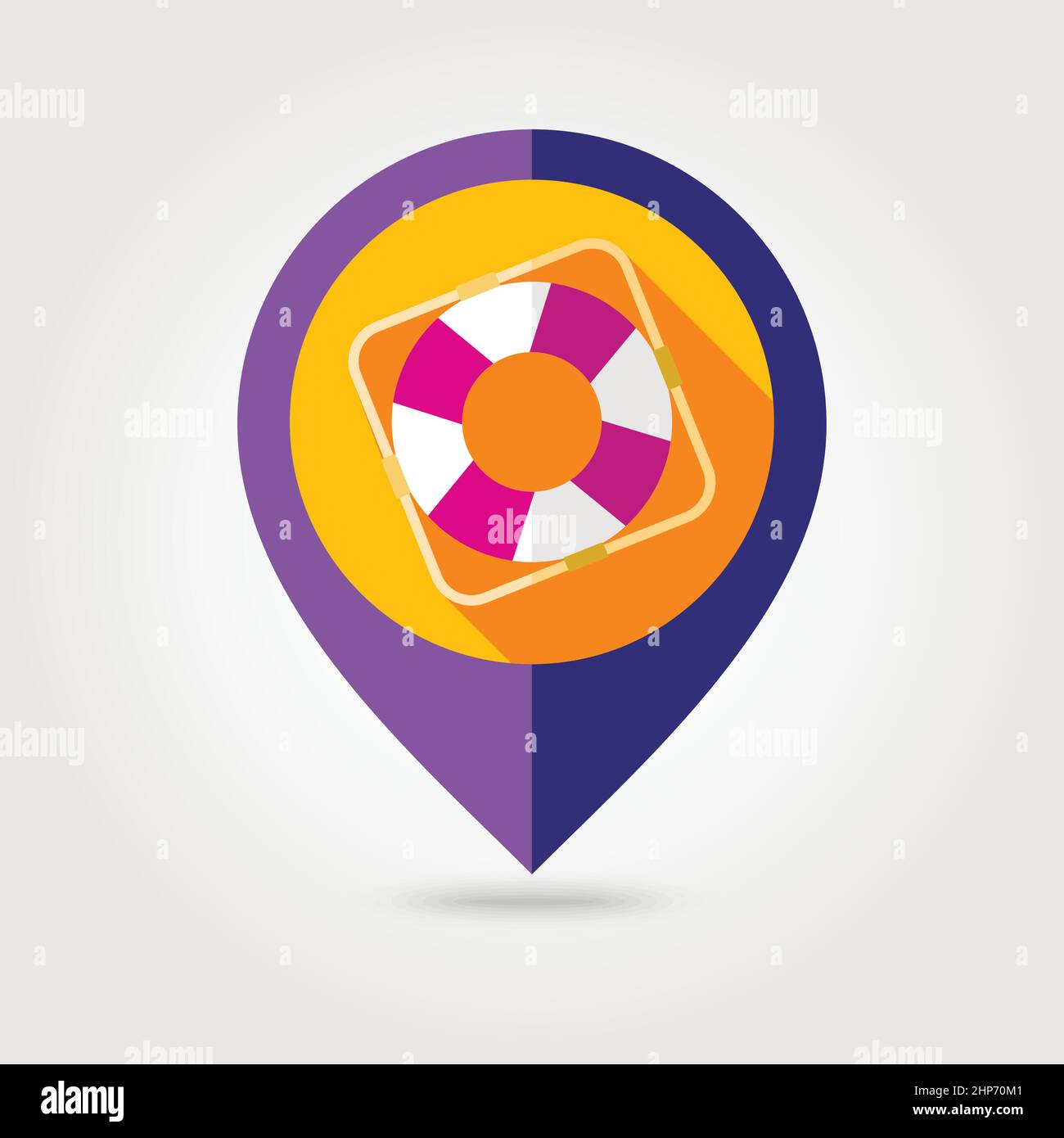 lifebuoy pin map Stock Vector Image & Art - Alamy