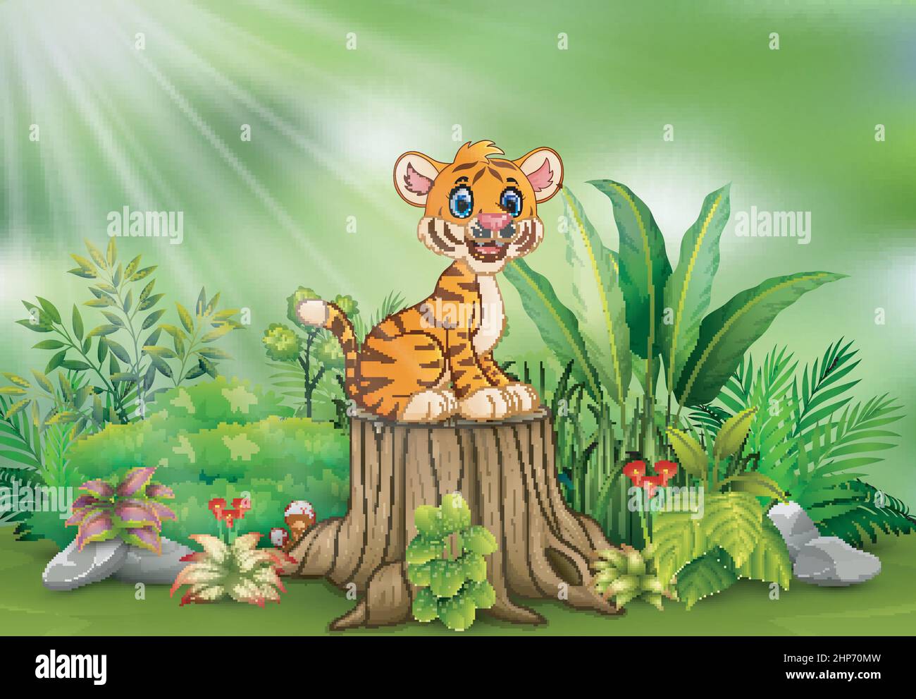 Tiger green Stock Vector Images - Alamy