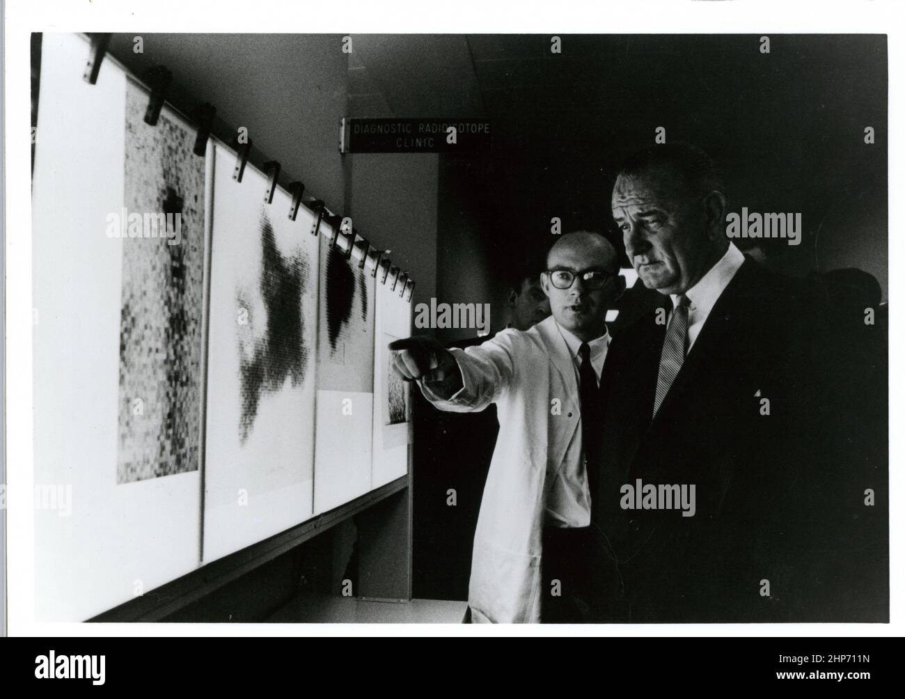 Lbj visit to nih clinical center hi-res stock photography and images ...