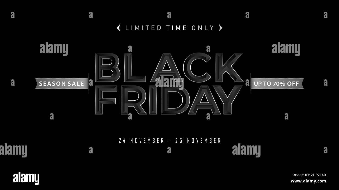 Black friday modern 3d hi-res stock photography and images - Alamy