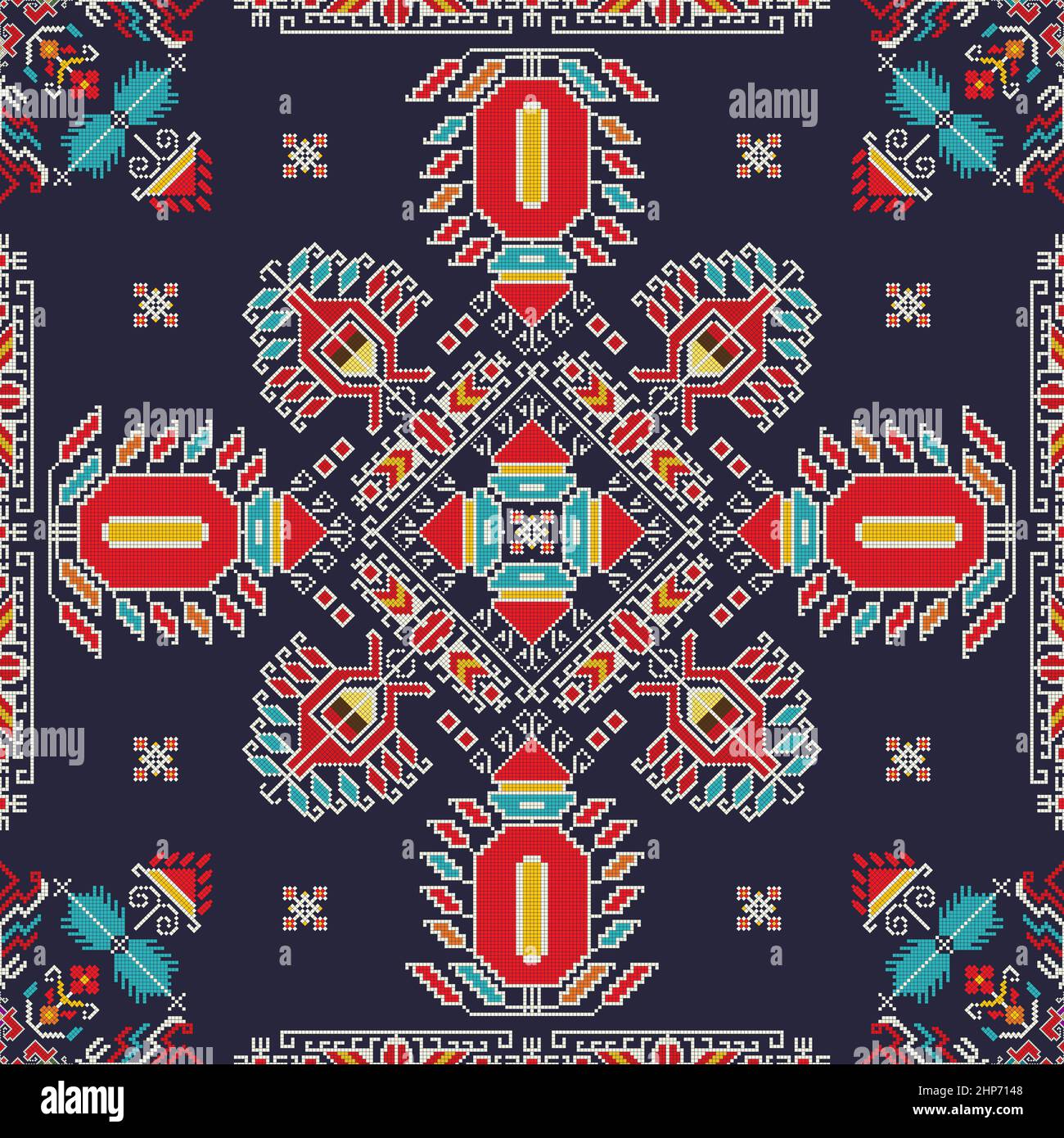 Bulgarian embroidery pattern 9 Stock Vector Image & Art - Alamy