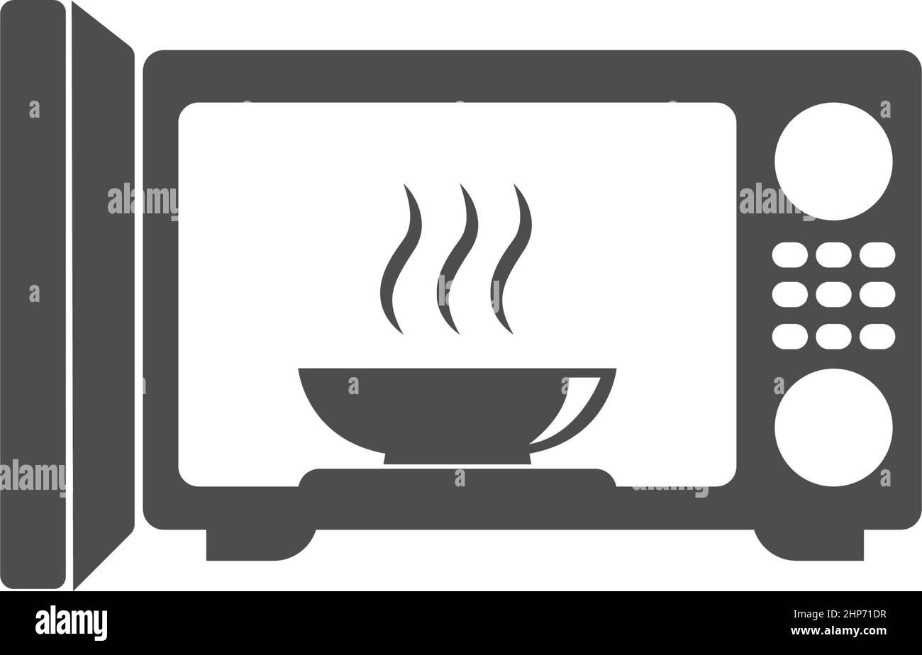 Microwave oven icon logo design template Stock Vector Image & Art - Alamy