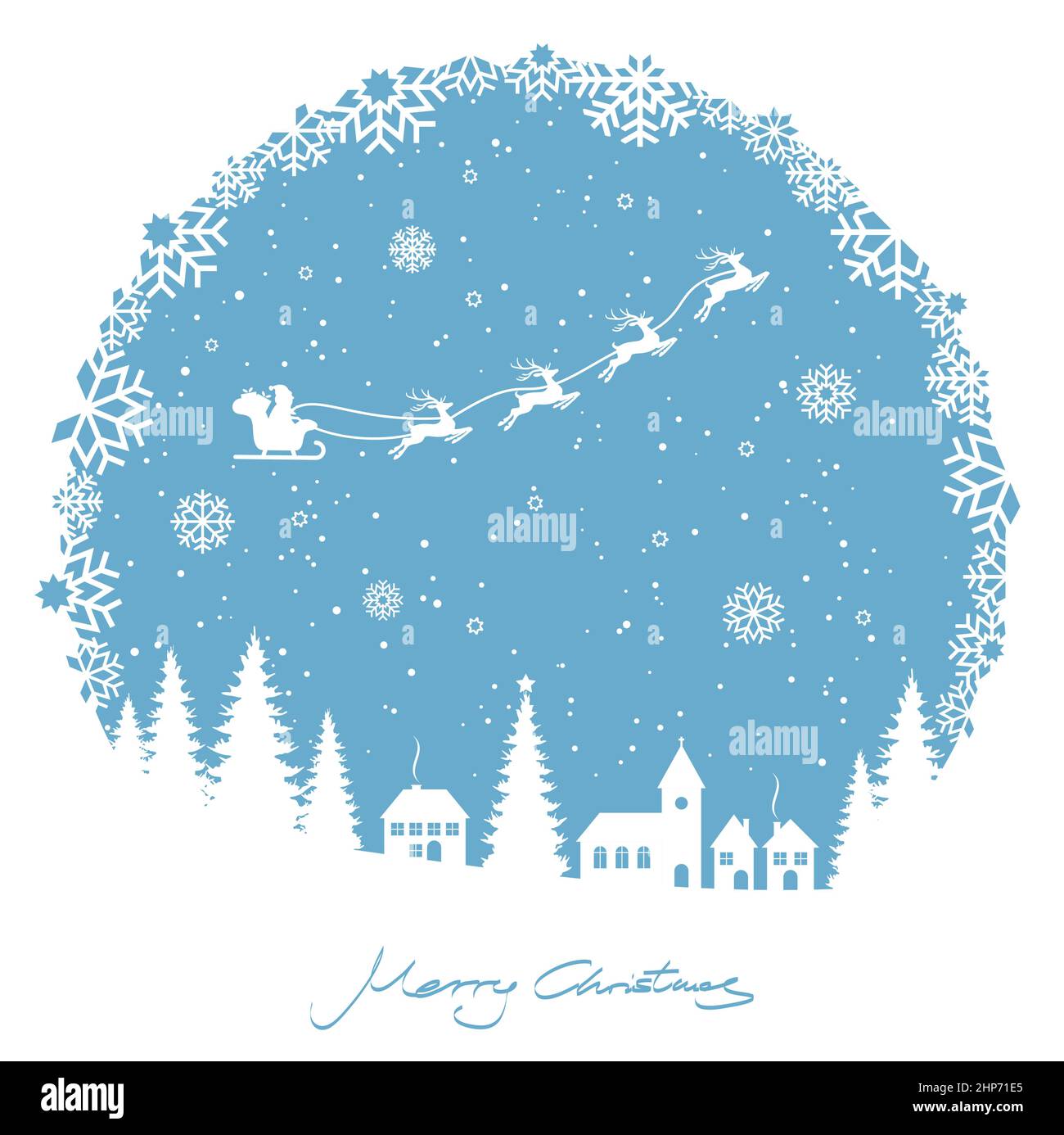 simple christmas background with typical elements Stock Vector Image ...