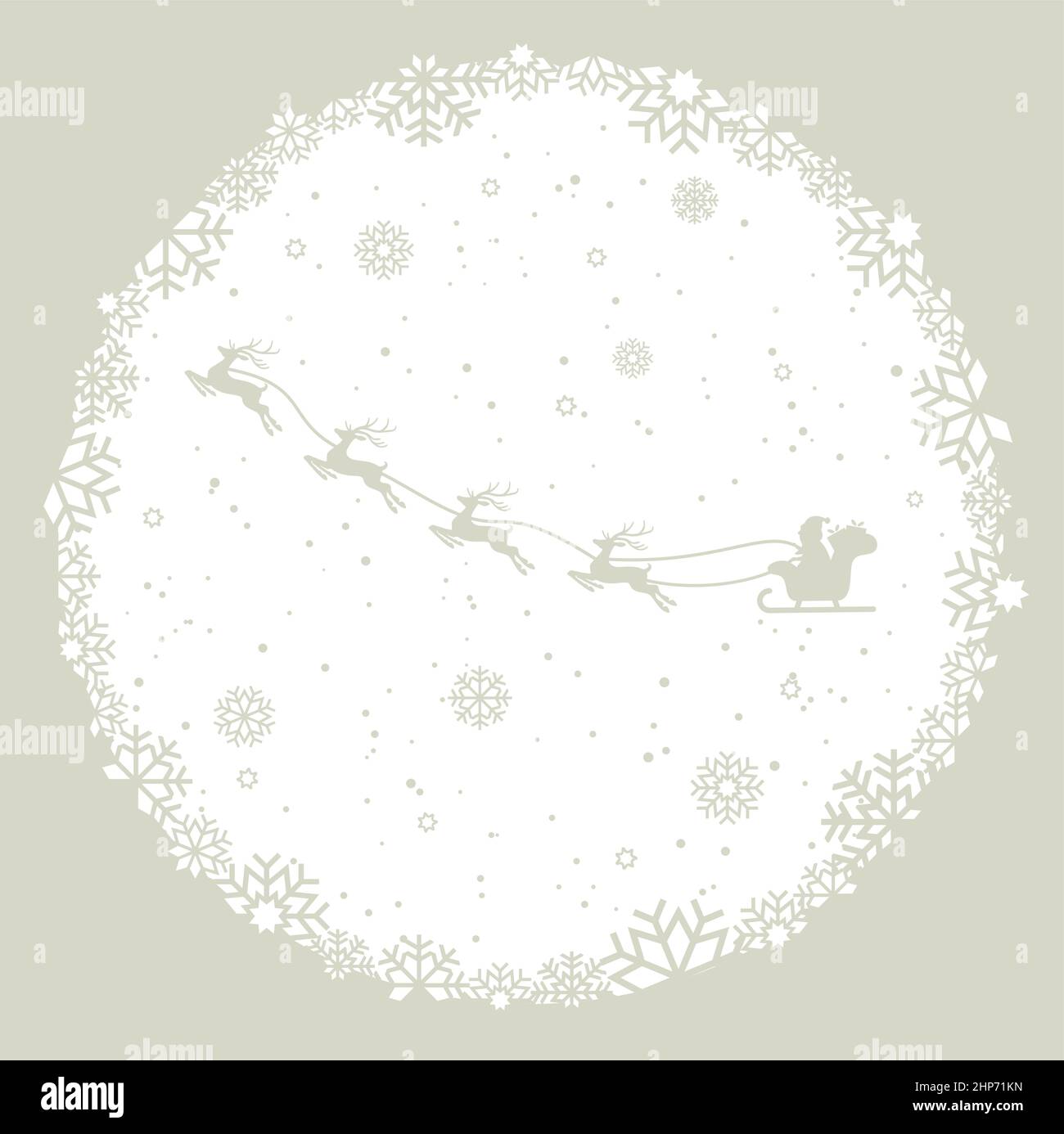 simple christmas background with flying santa Stock Vector Image & Art ...