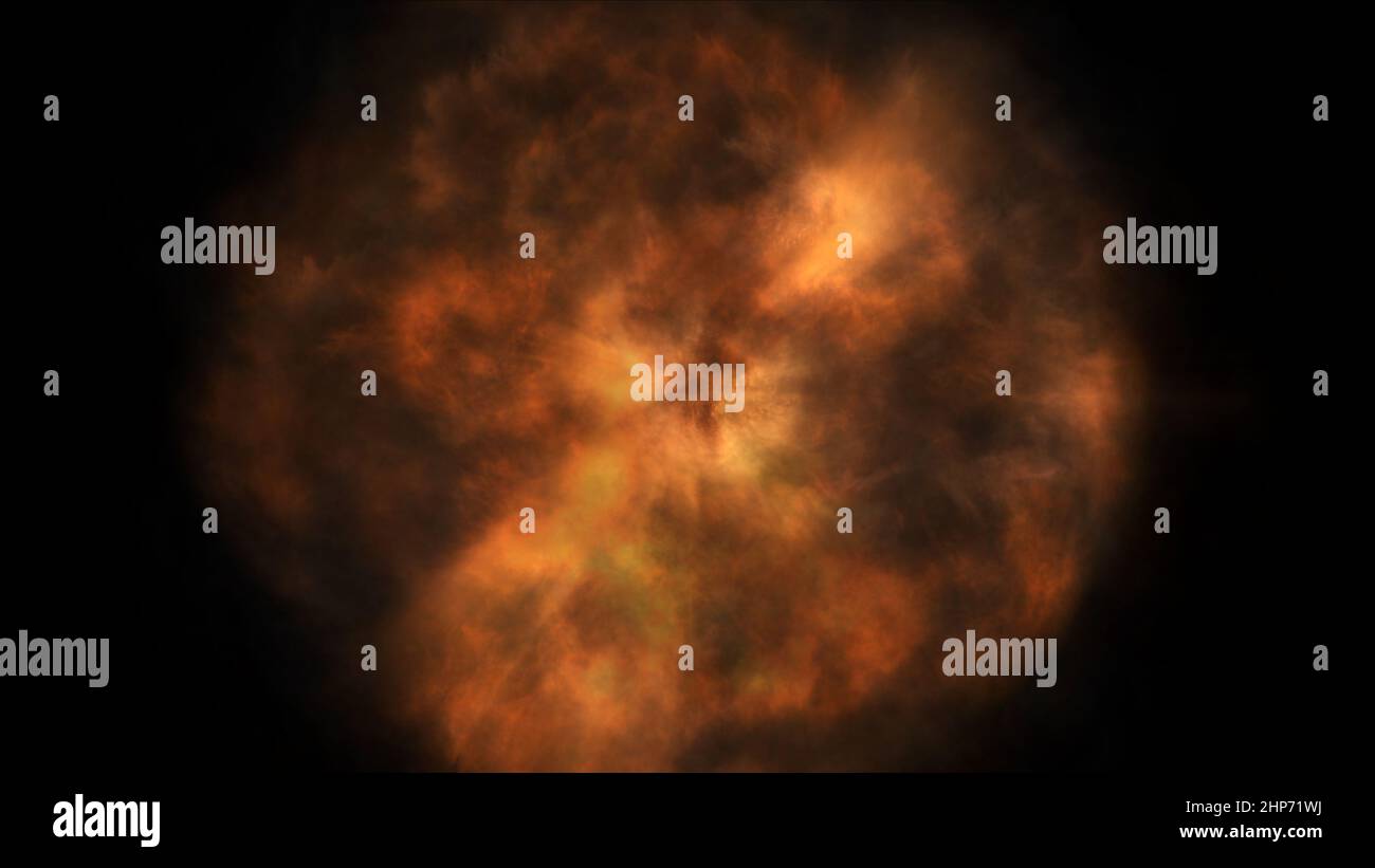 fire flame explosion in space, abstract illustration Stock Photo - Alamy