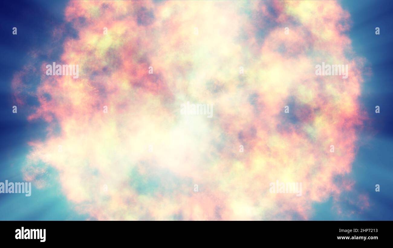 fire flame explosion in space, abstract illustration Stock Photo - Alamy