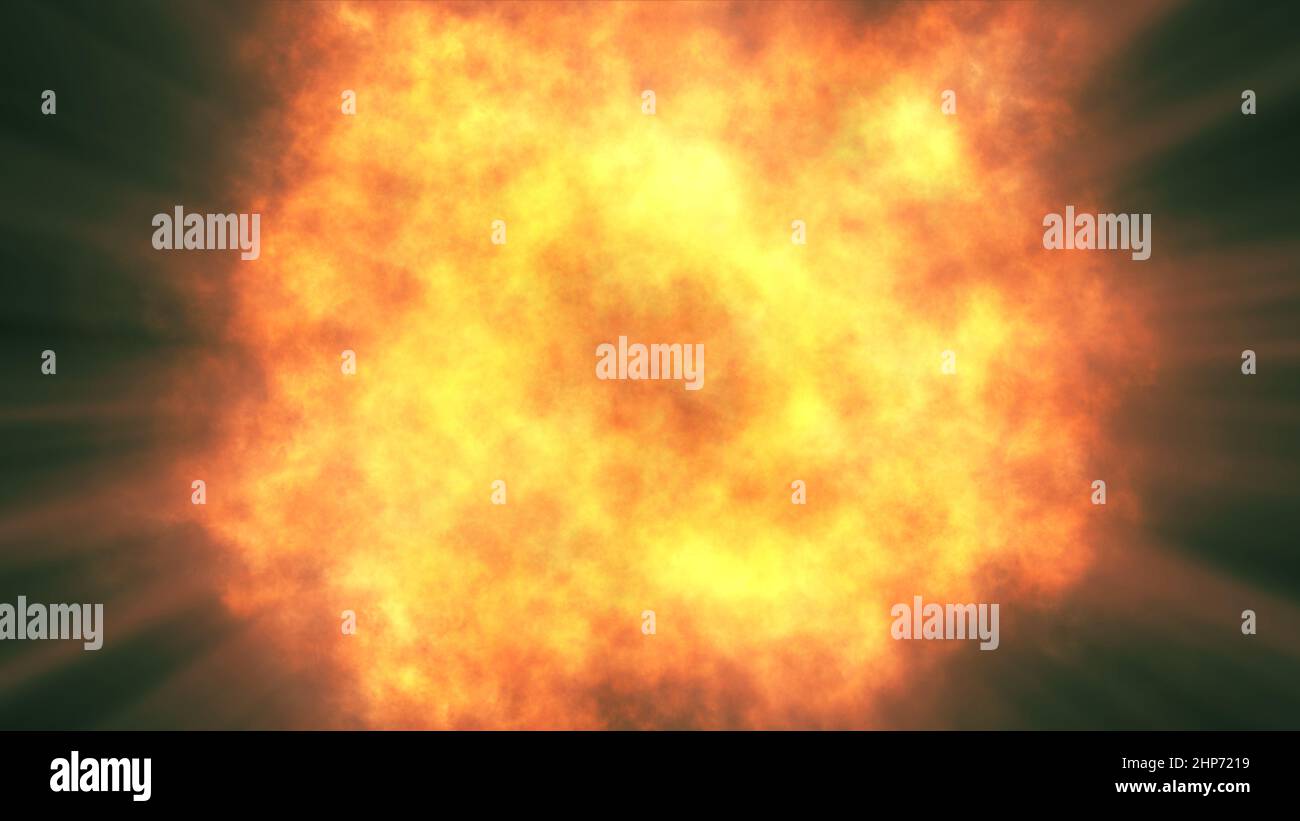 fire flame explosion in space, abstract illustration Stock Photo - Alamy