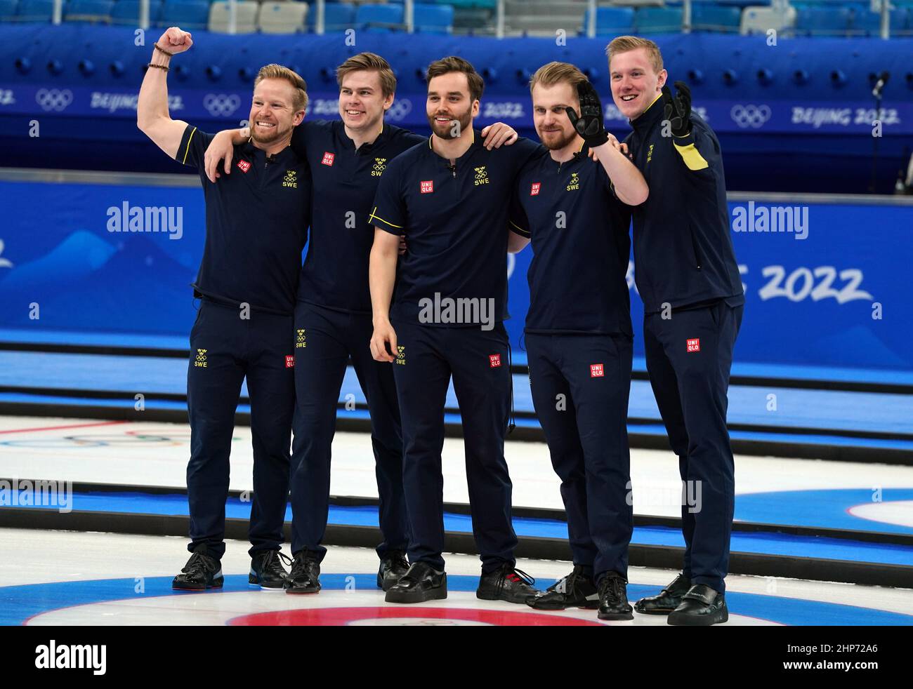 Sweden's Niklas Edin, Oskar Eriksson, Rasmus Wranaa, Christoffer ...