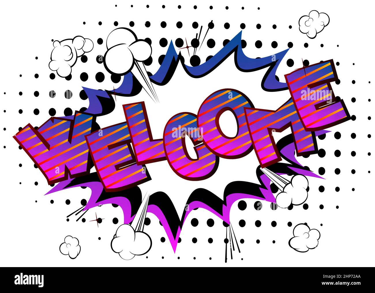 Welcome card Stock Vector Images - Alamy