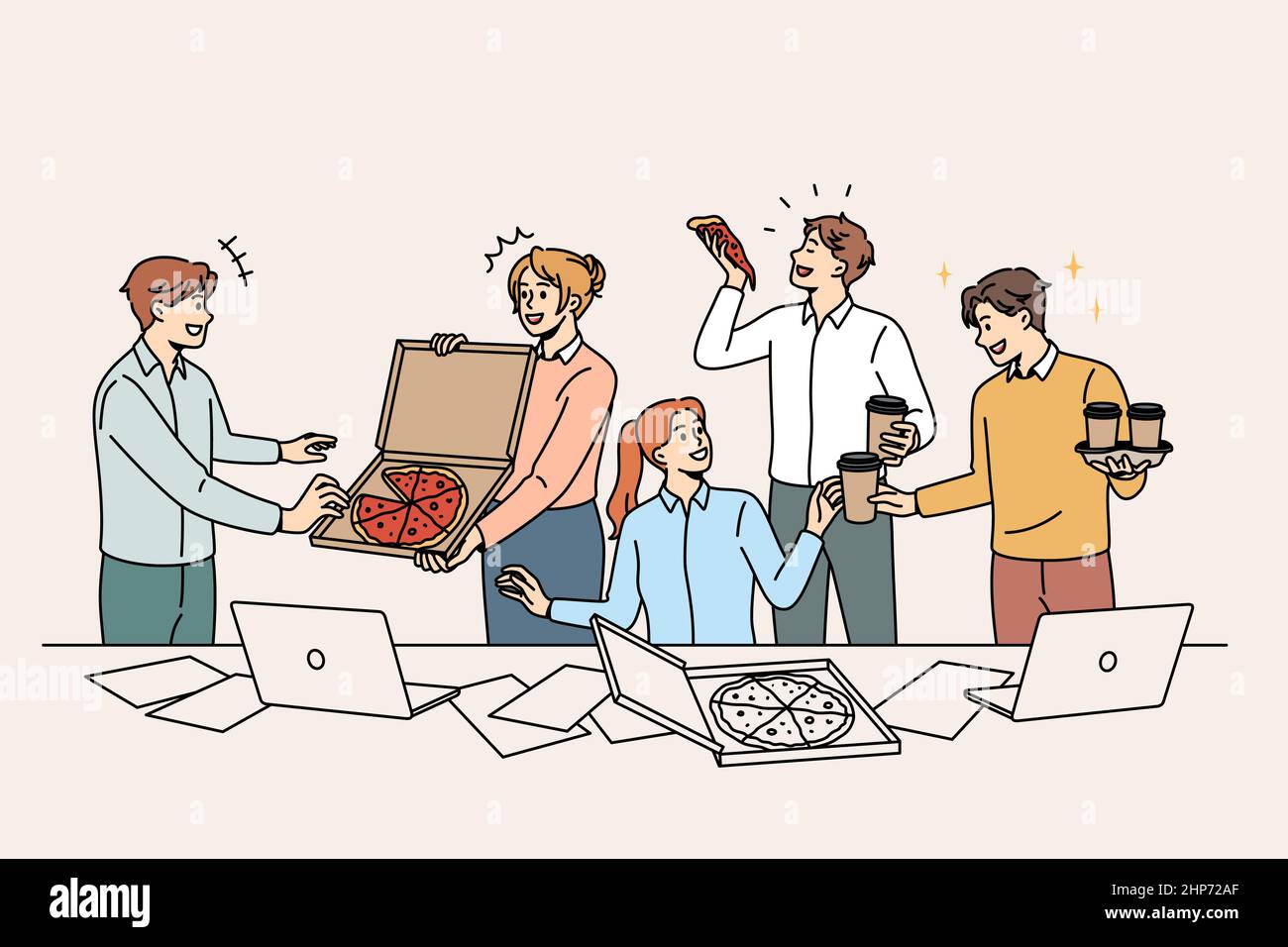 Corporate party and celebrating concept Stock Vector Image & Art - Alamy