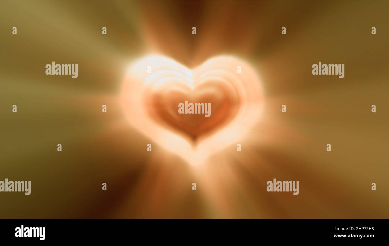 Heart Neon Glow light ray, illustration render Stock Photo - Alamy