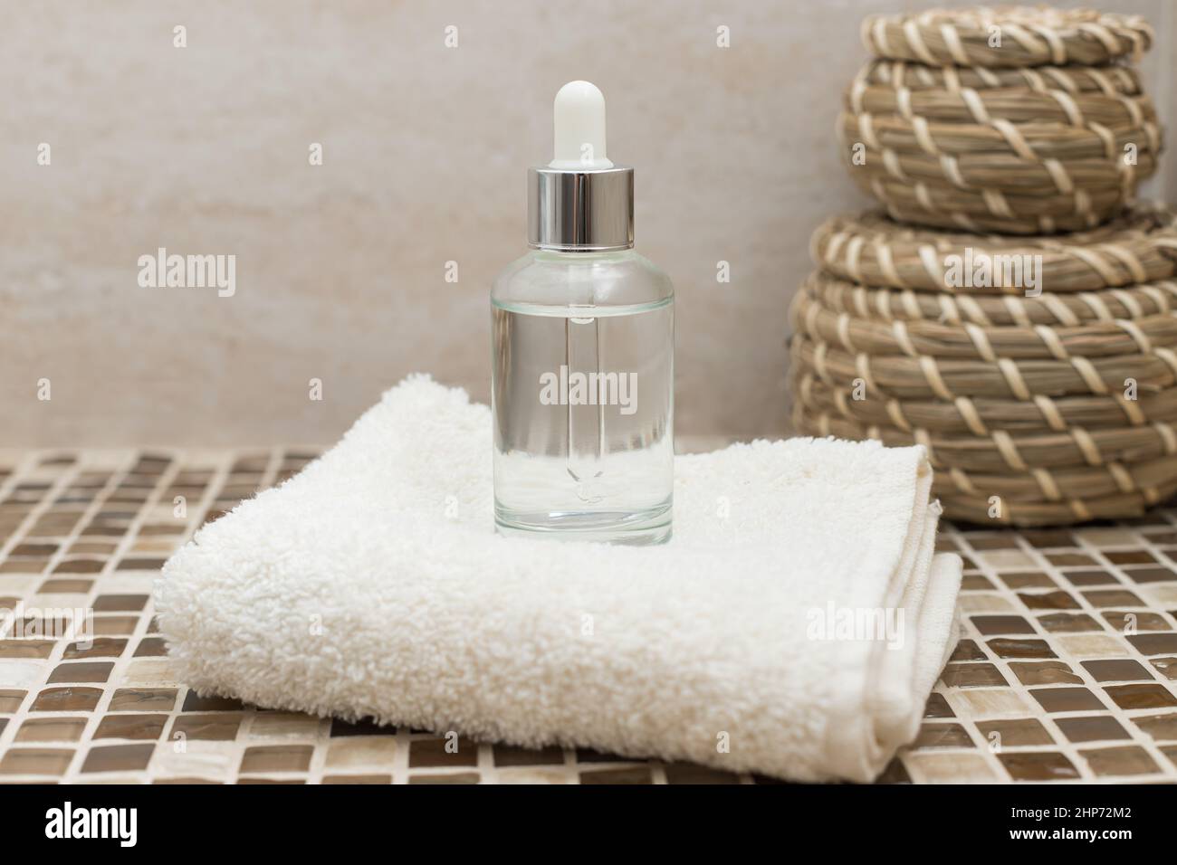Glass bottle serum on hi-res stock photography and images - Alamy