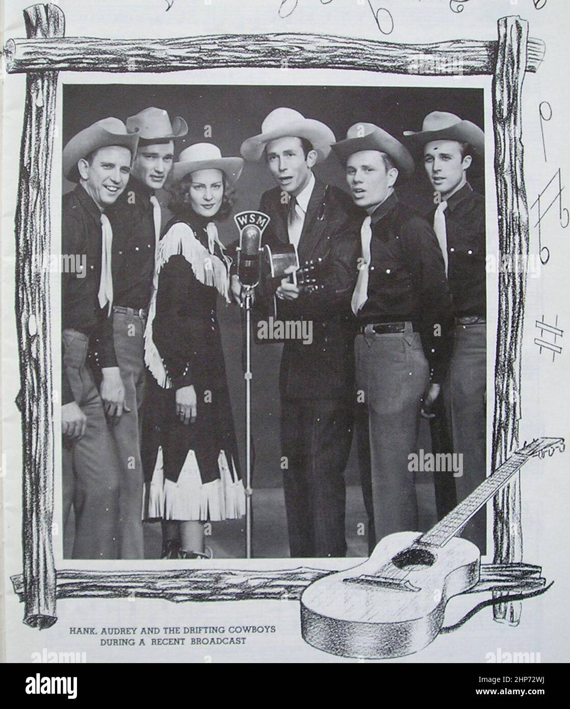 Hank Williams, Audrey Sheppard Williams and the Drifting Cowboys band ...