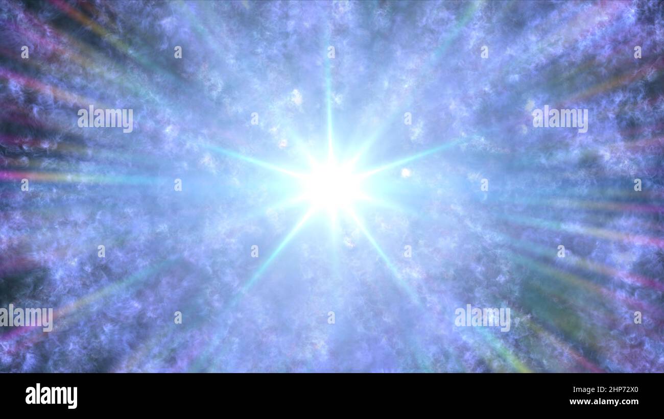 Big Bang In Space, The Birth Of The Universe 3D Illustration Stock ...