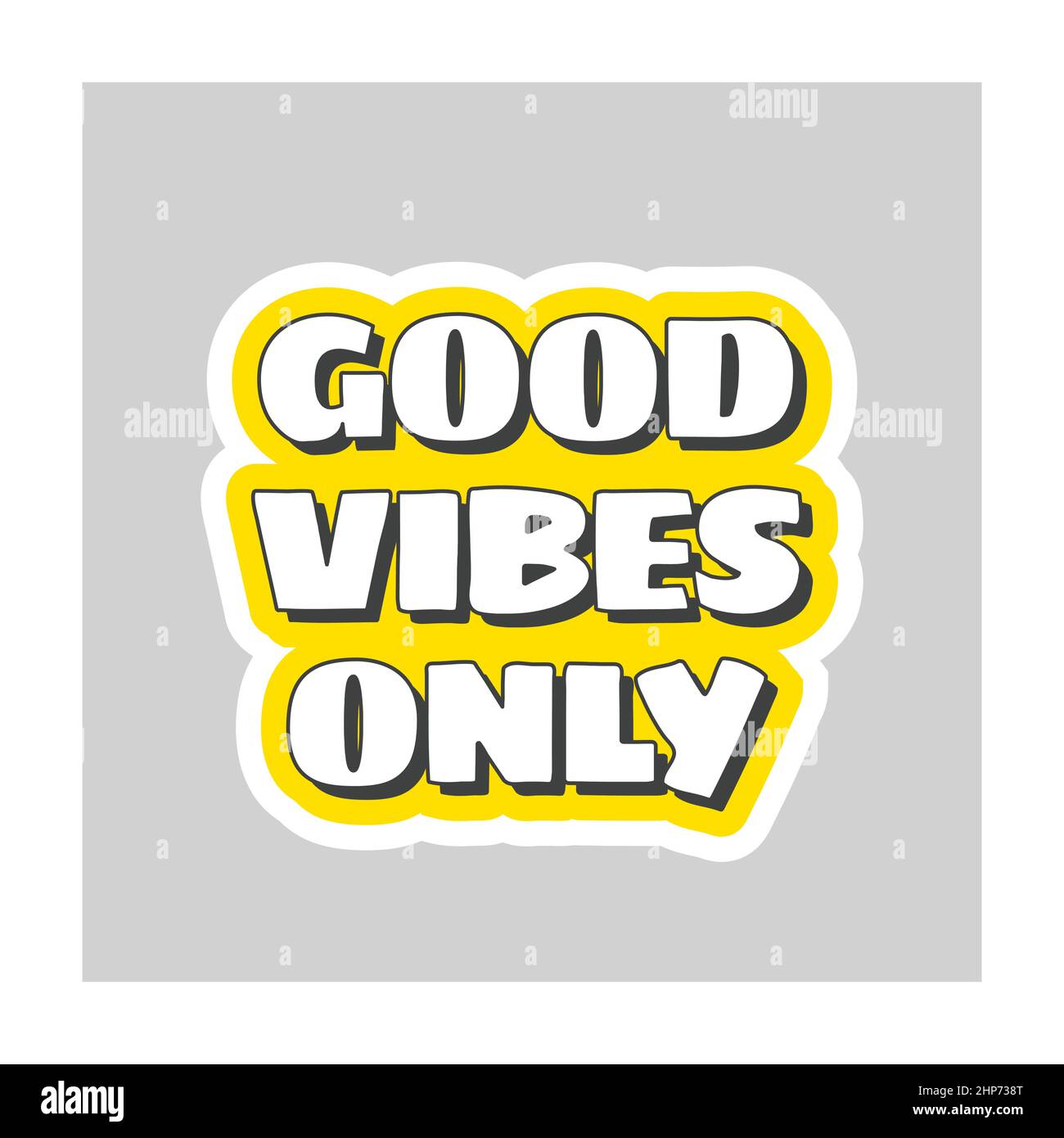 Good vibes only pop art lettering Stock Vector Image & Art - Alamy