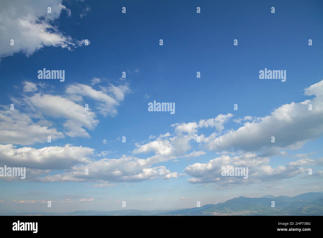 Beautiful blue sky and clouds natural background landscape Stock Photo ...