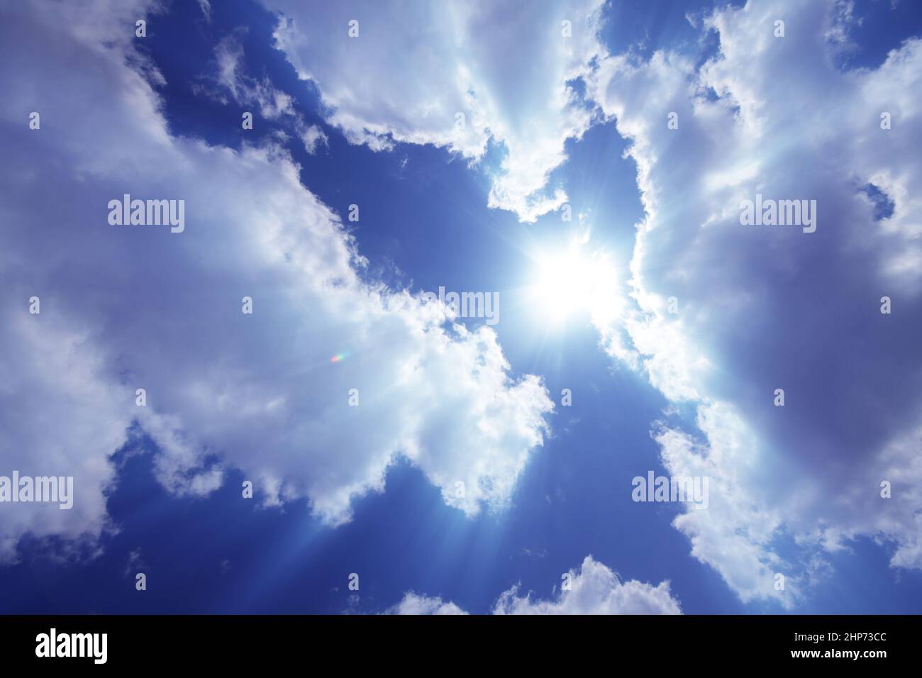 background clouds sun ray light shine beam Stock Photo - Alamy