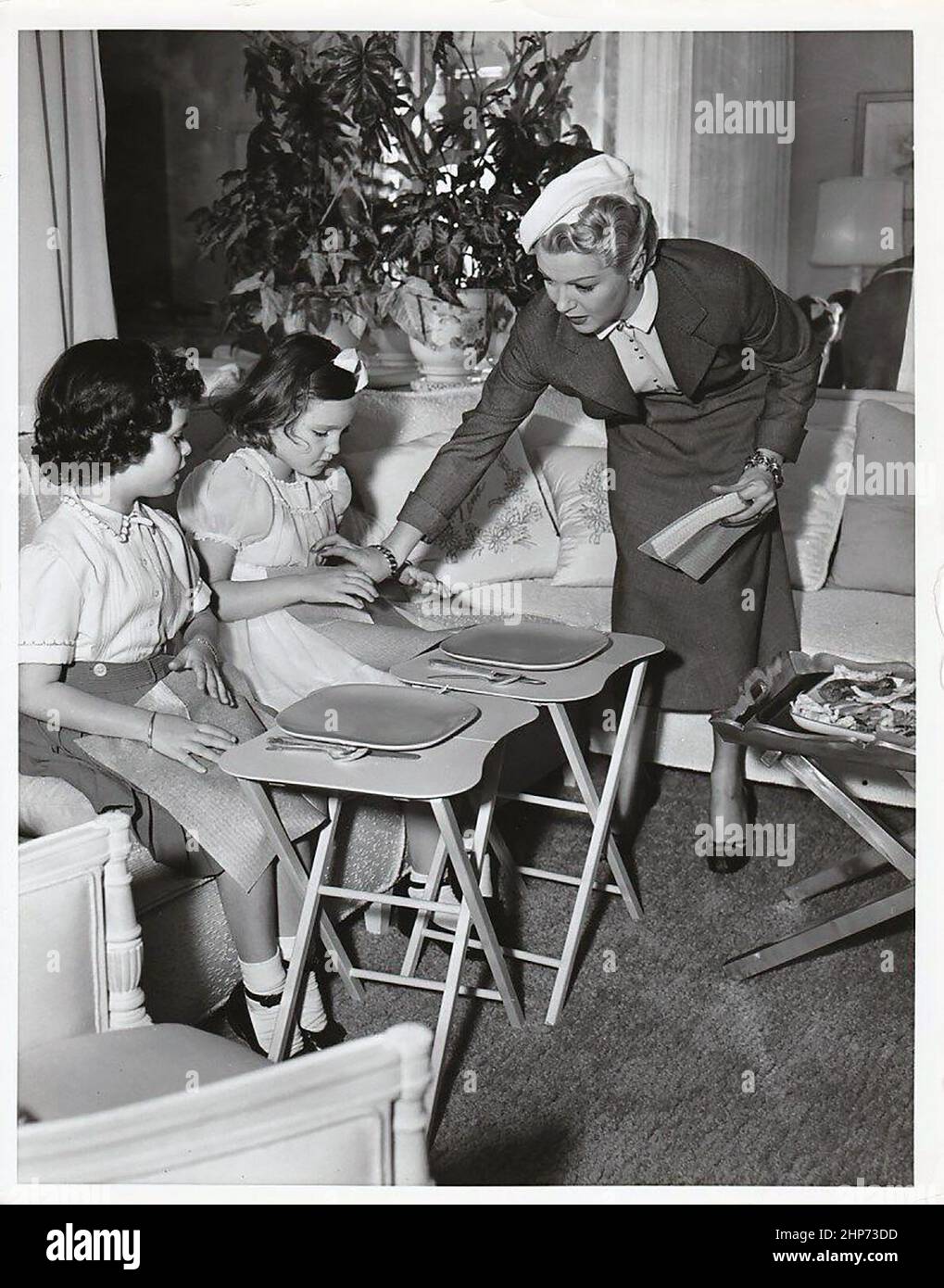 Lana Turner with daughter Cheryl Crane, and Melanie Bennett (daughter ...