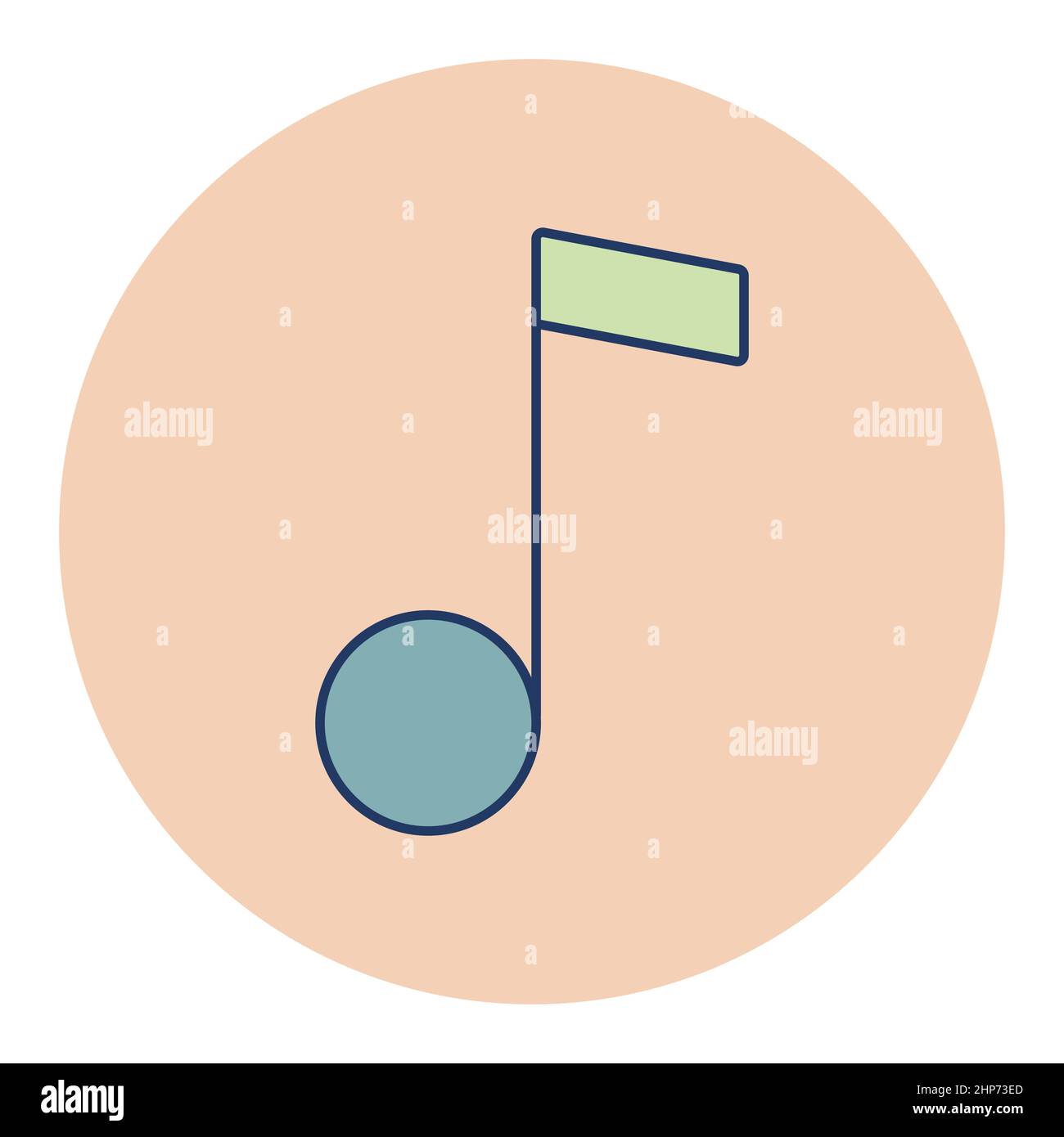 Music note symbol icon vector hi-res stock photography and images - Alamy