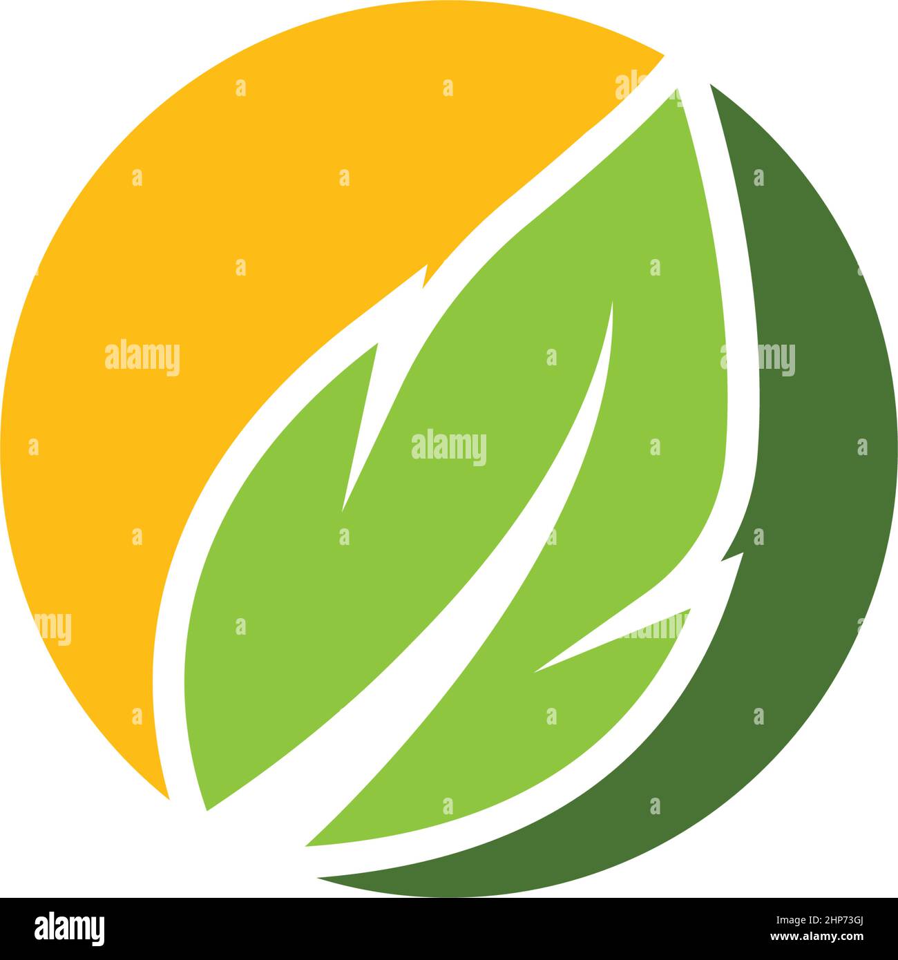 organic leaves icon vector design template Stock Vector Image & Art - Alamy