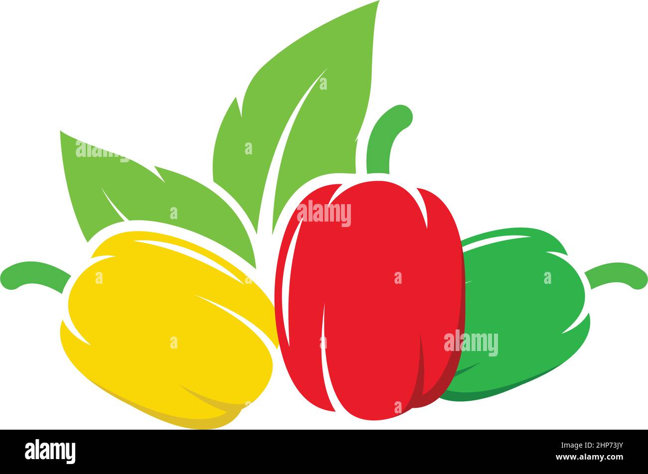 bell peppers icon vector illustration design template Stock Vector ...