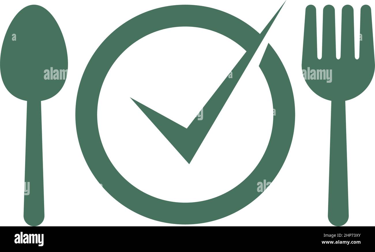 Food safe icon flat design template Stock Vector Image & Art - Alamy