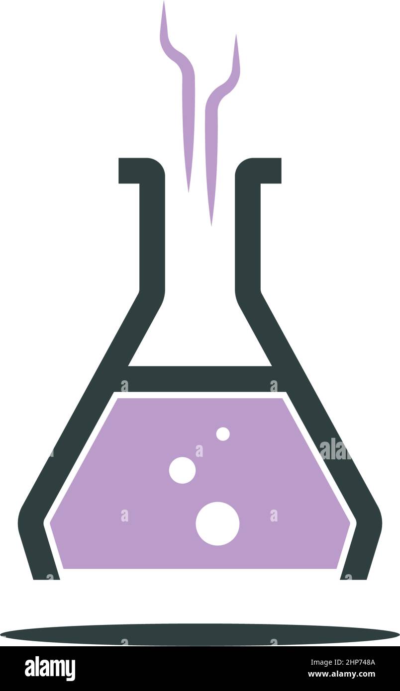 Science bottle lab logo icon design template vector Stock Vector Image ...