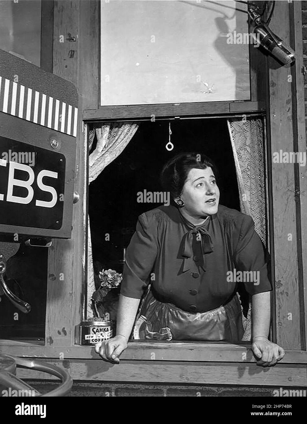 Publicity photo of Gertrude Berg on the set of The Goldbergs television ...