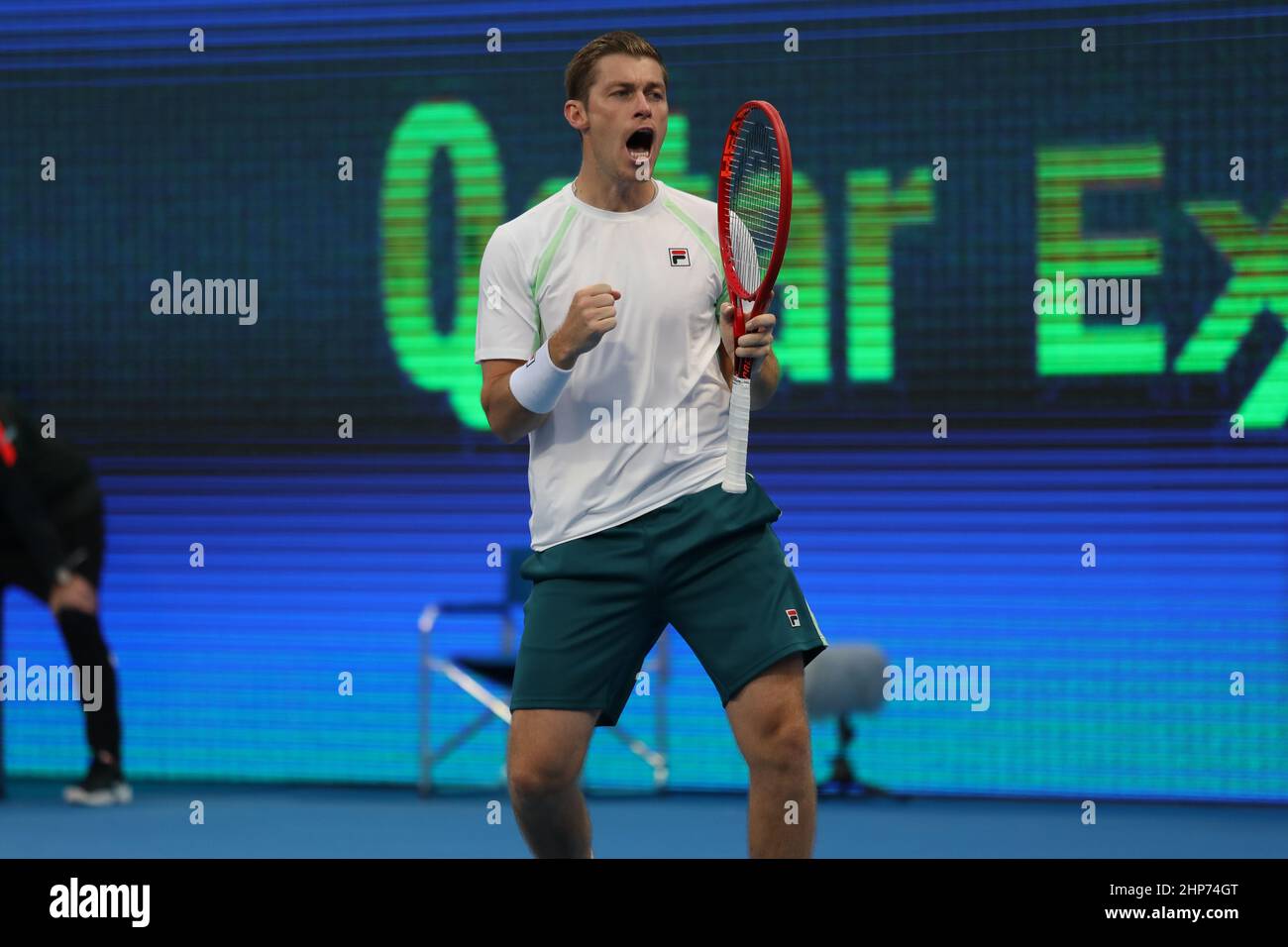 Neal Skupski of Great Britain celebrates victory in the Doubles Final ...