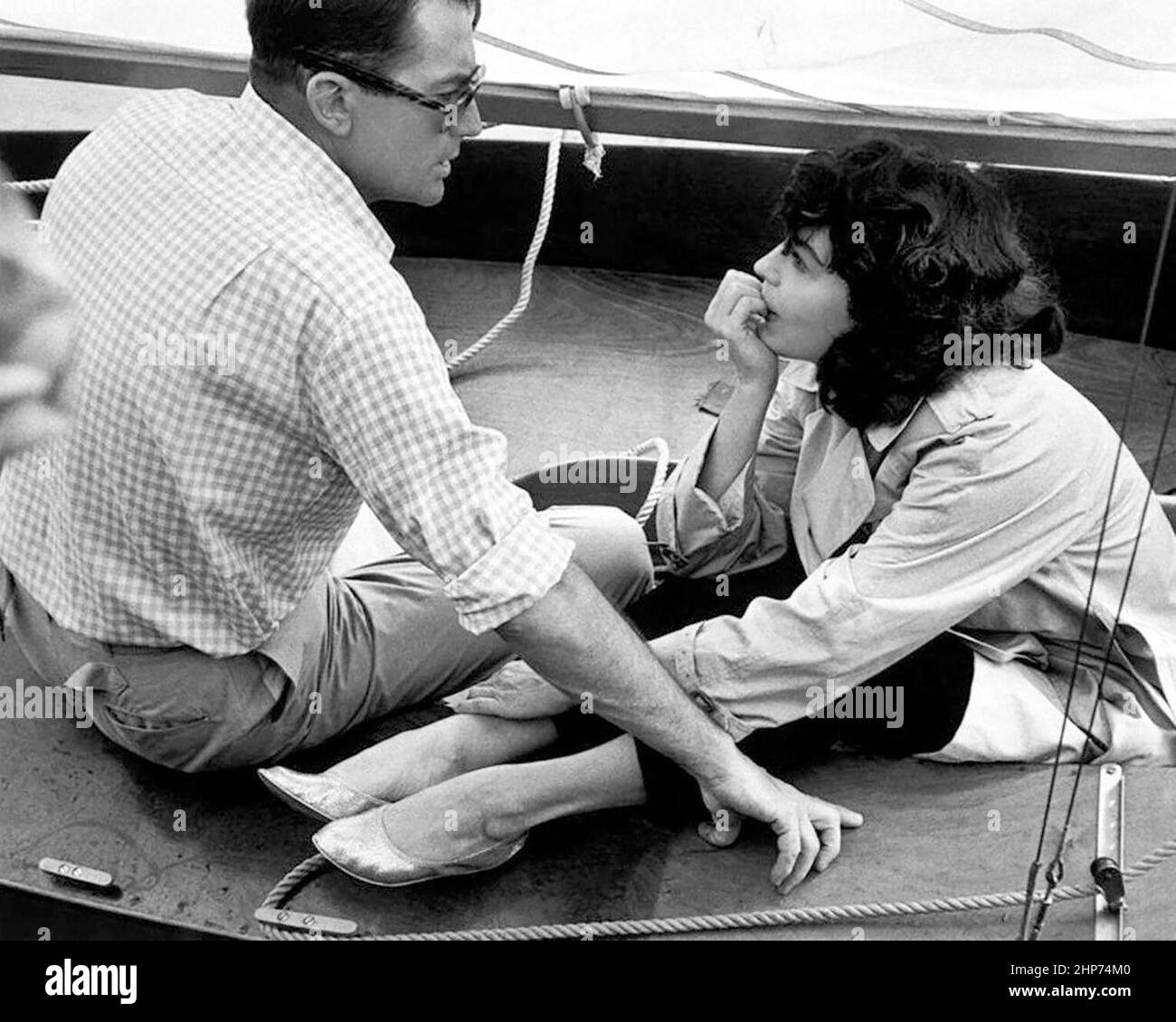 Gregory Peck and Ava Gardner publicity photo for the film On the Beach ...