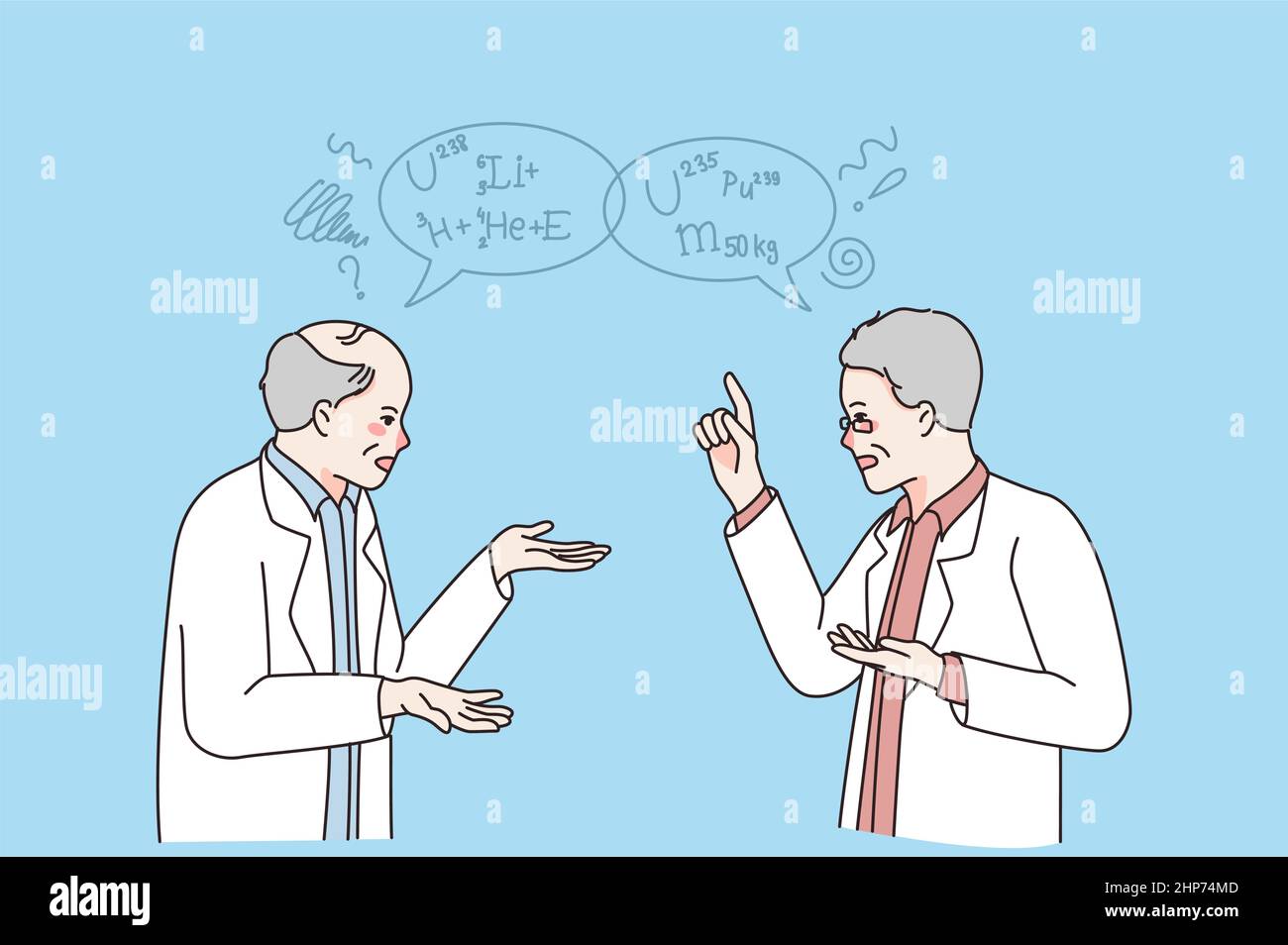 Scientist and scientific communication concept Stock Vector Image & Art ...