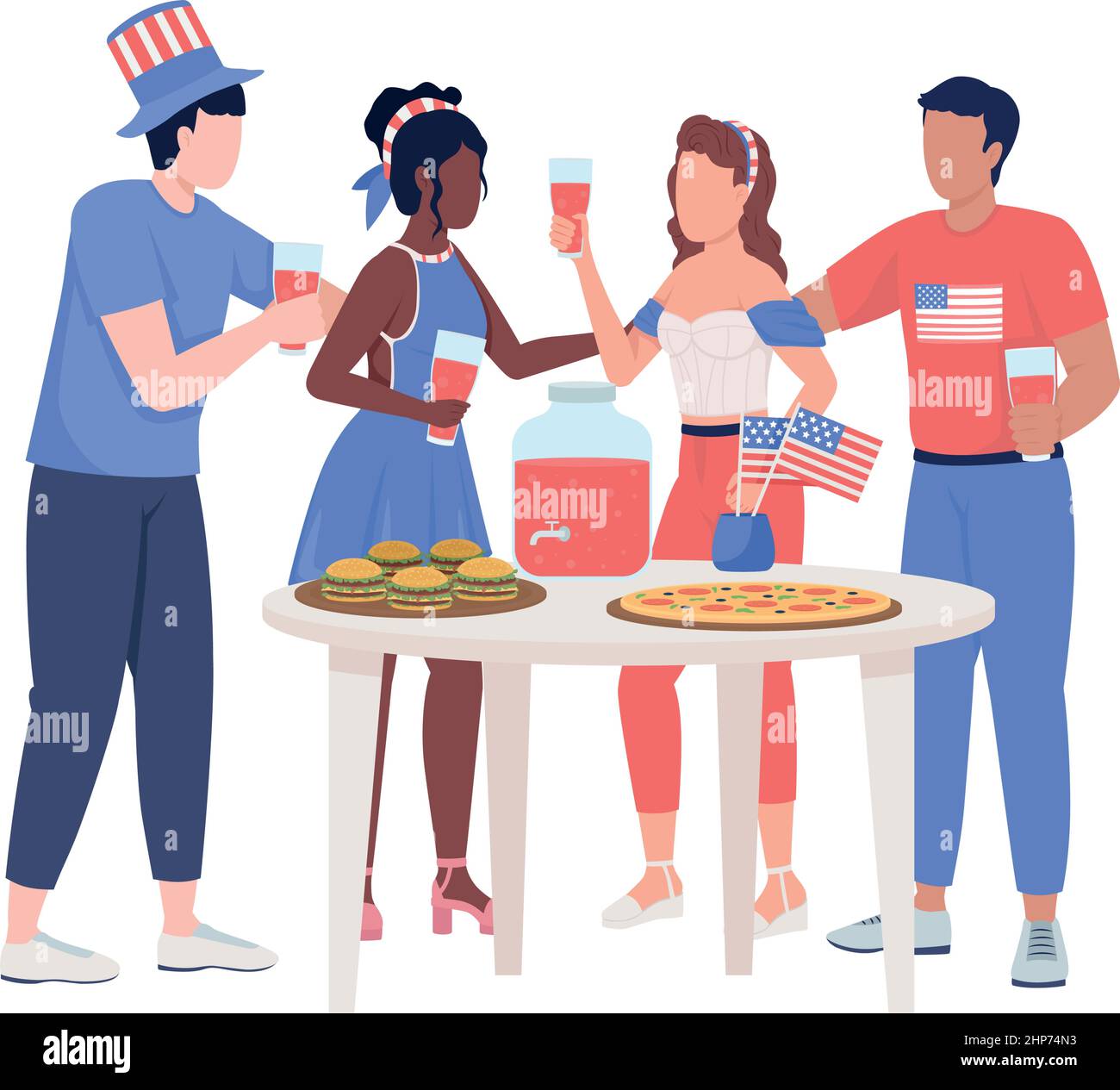 Multicultural friends holiday Cut Out Stock Images & Pictures - Alamy